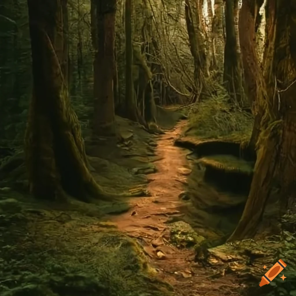 Image of eerie wilderness on Craiyon