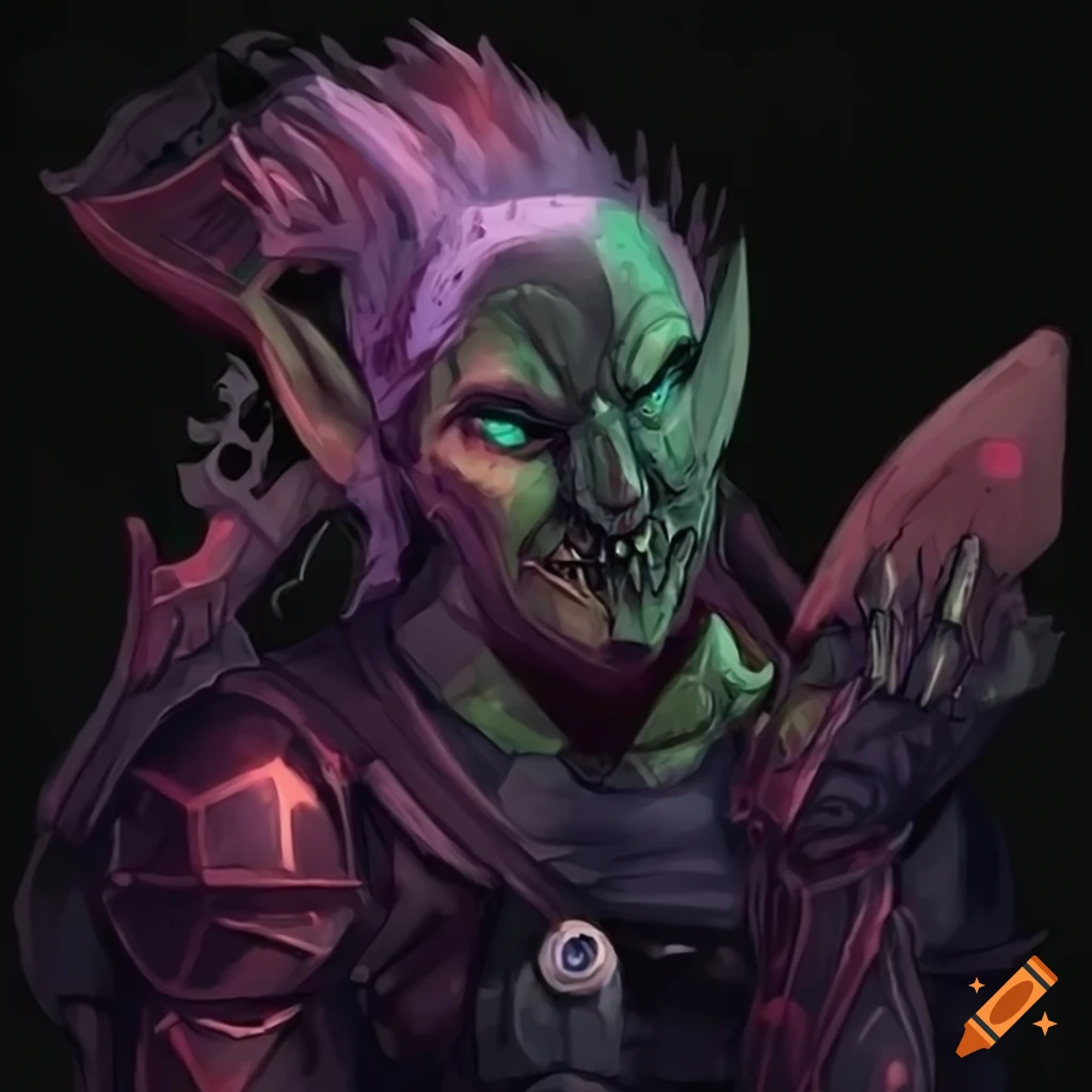 Cyberpunk style goblin artwork on Craiyon