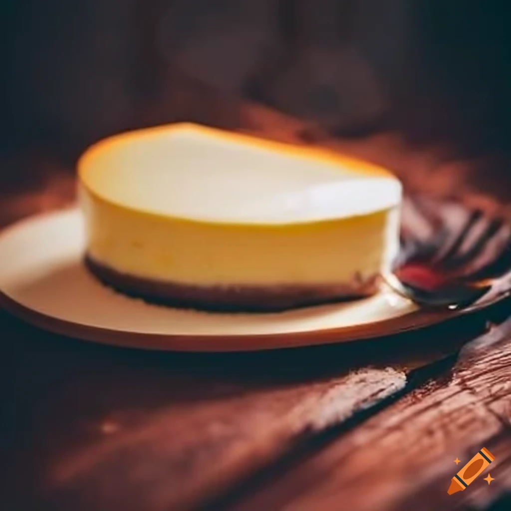 Barfi cheesecake triangle slice on Craiyon