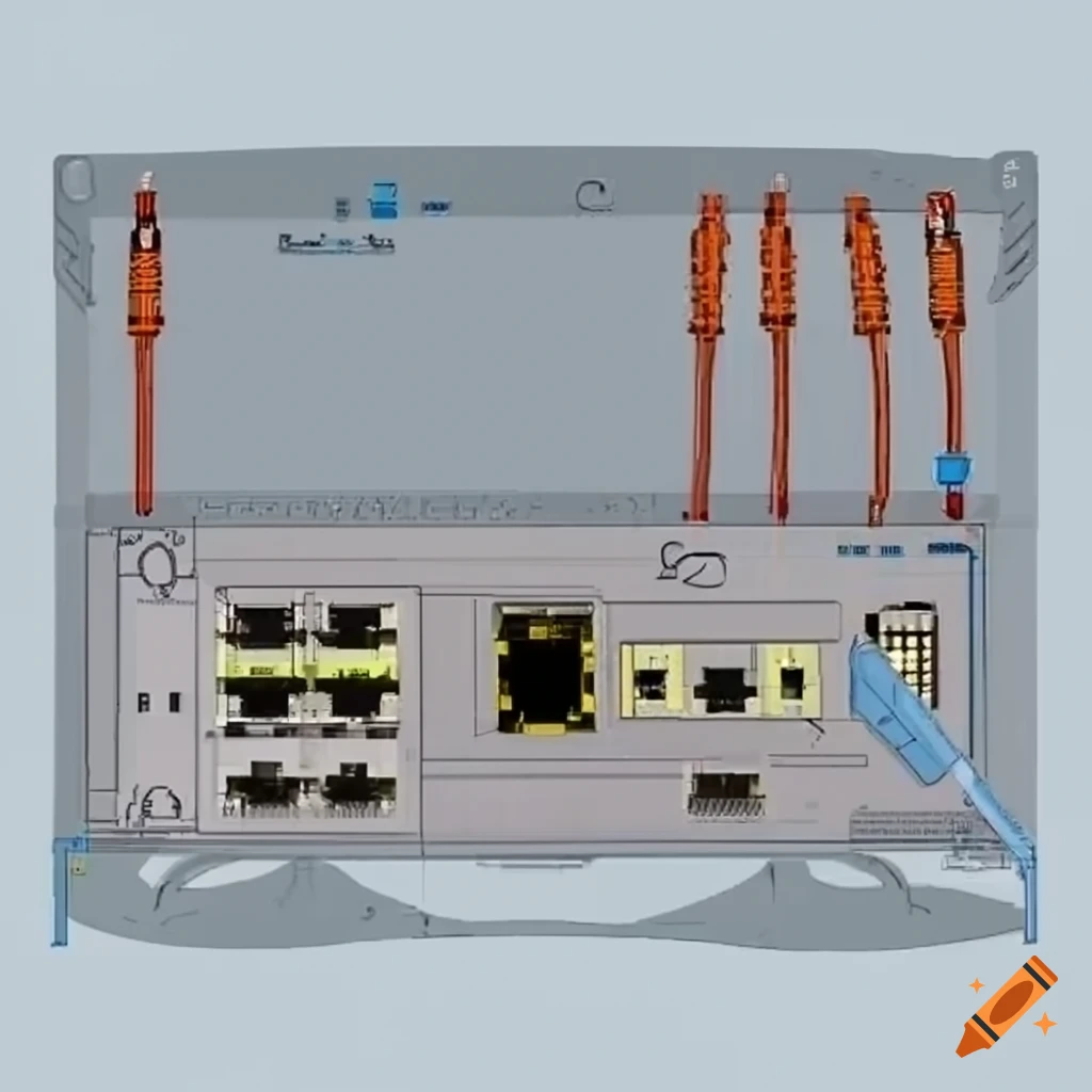 Detailed hvac system design showing heating on Craiyon