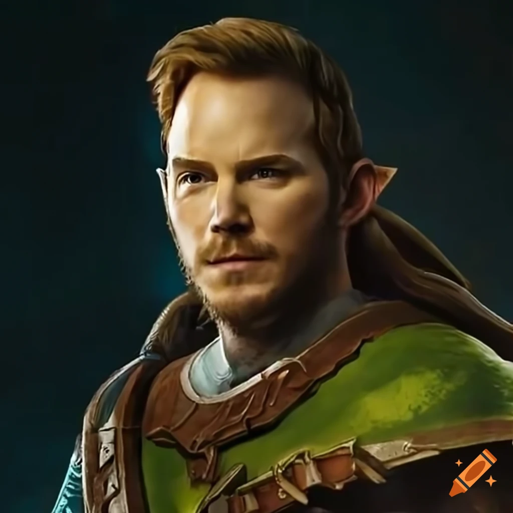 Chris pratt as link from the legend of zelda