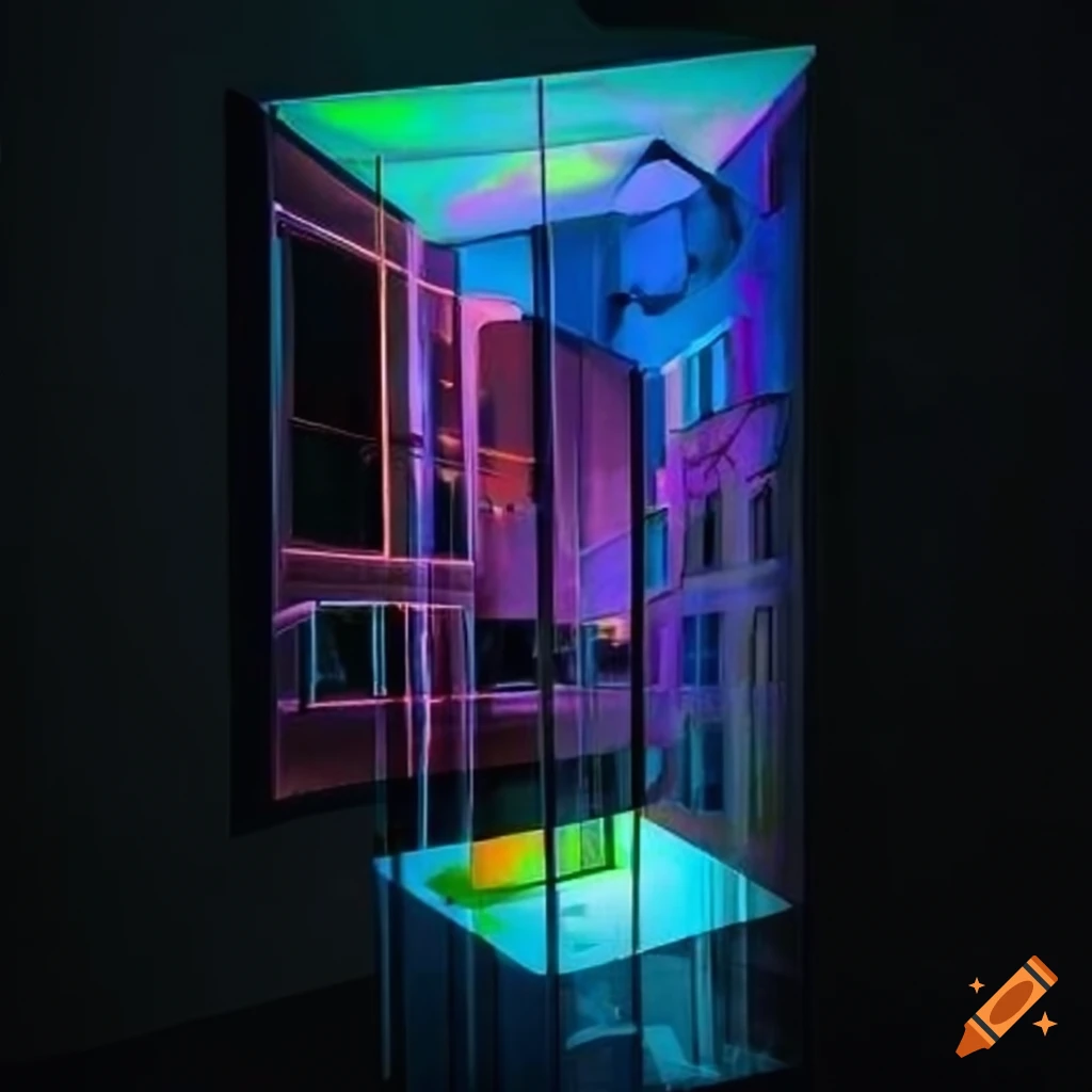 Melting figures and buildings in minimalist artwork on Craiyon