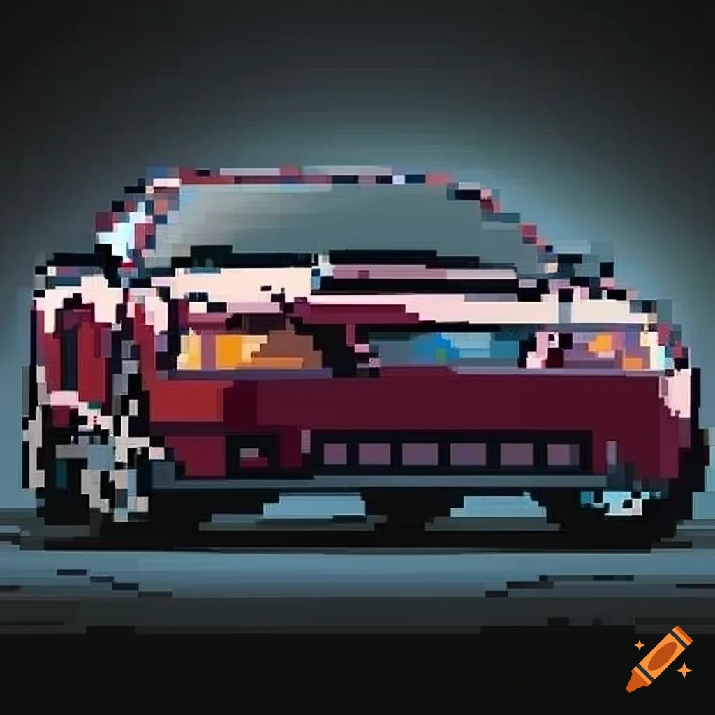 Pixel art of a 2004 ford mustang new edge