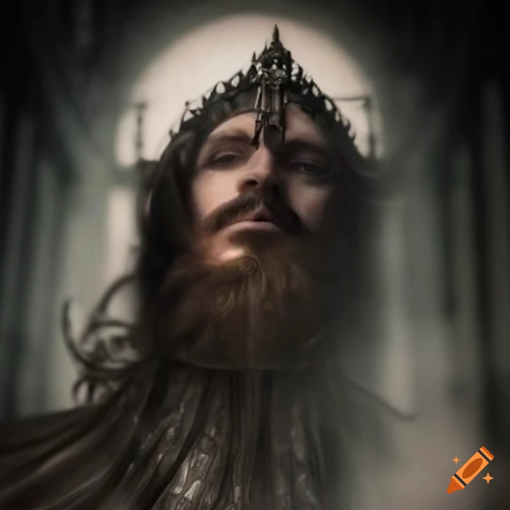 Hyper realistic art of gothic king arthur on Craiyon