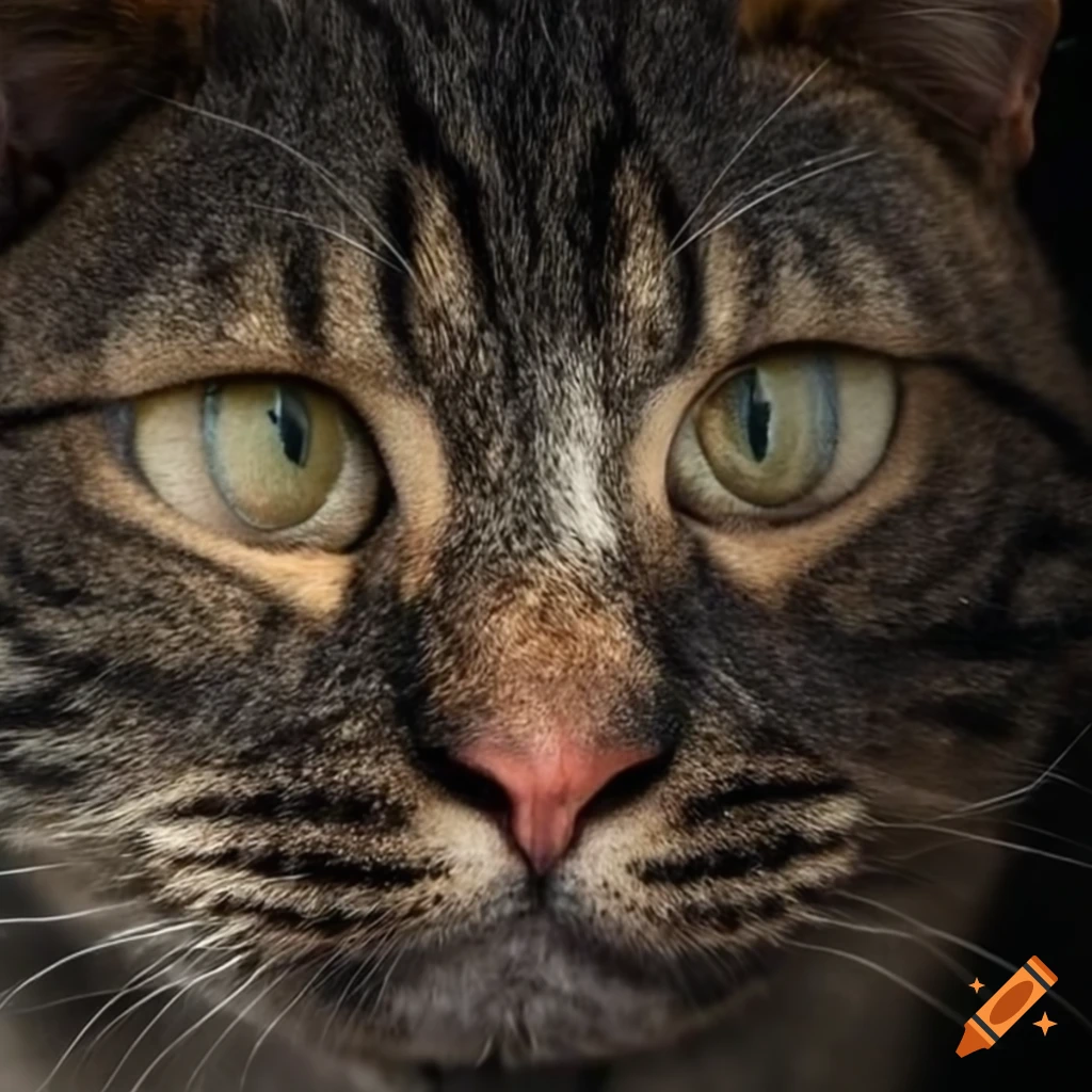 Unconventional cat with big ears and four eyes on Craiyon