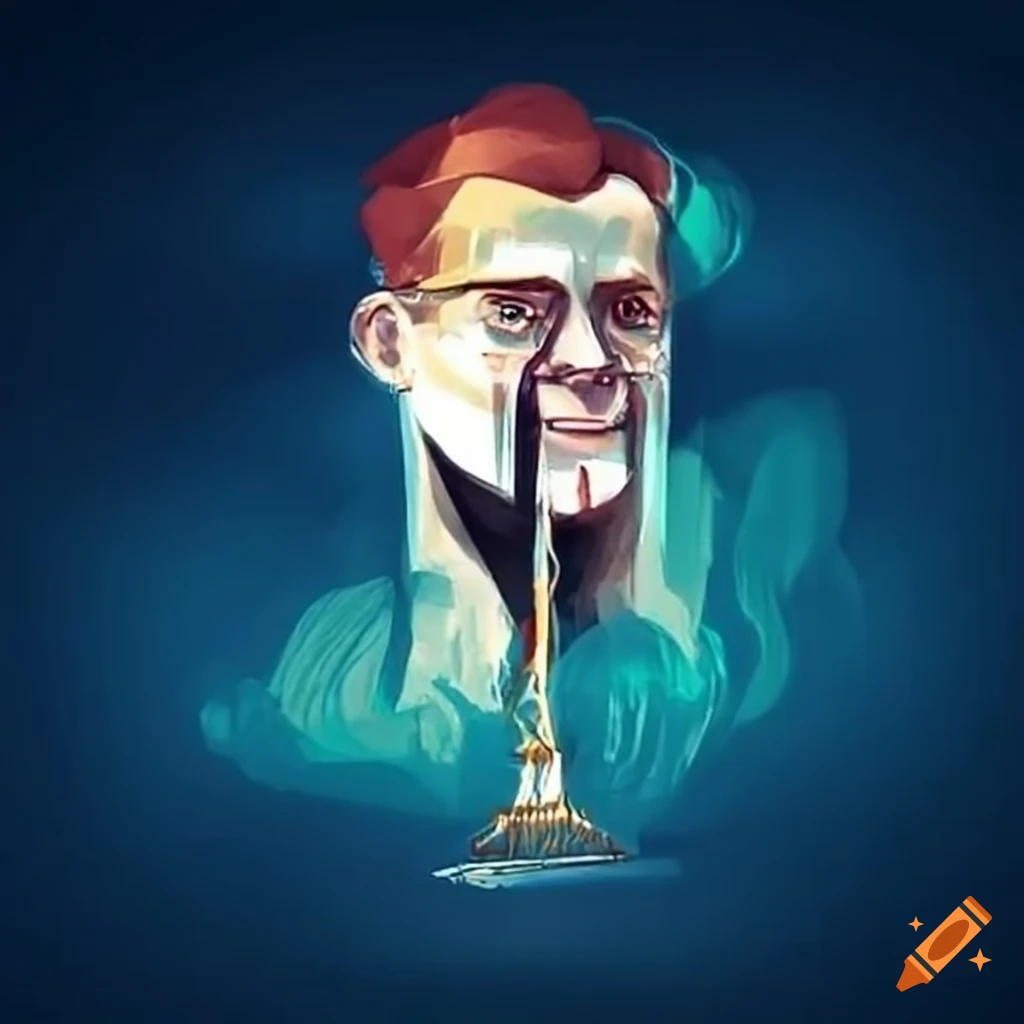 Image of a successful leader leading his team to victory on Craiyon