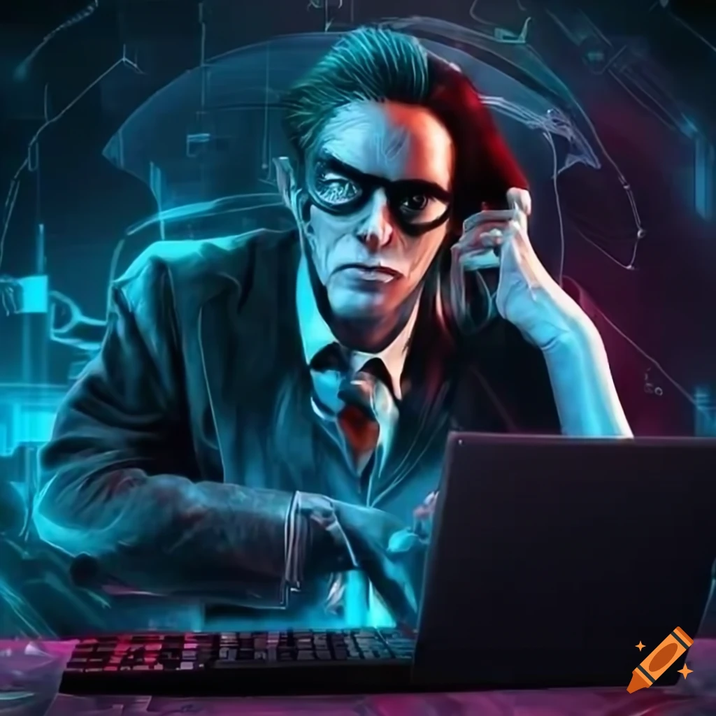 Concept art of a villain contemplating