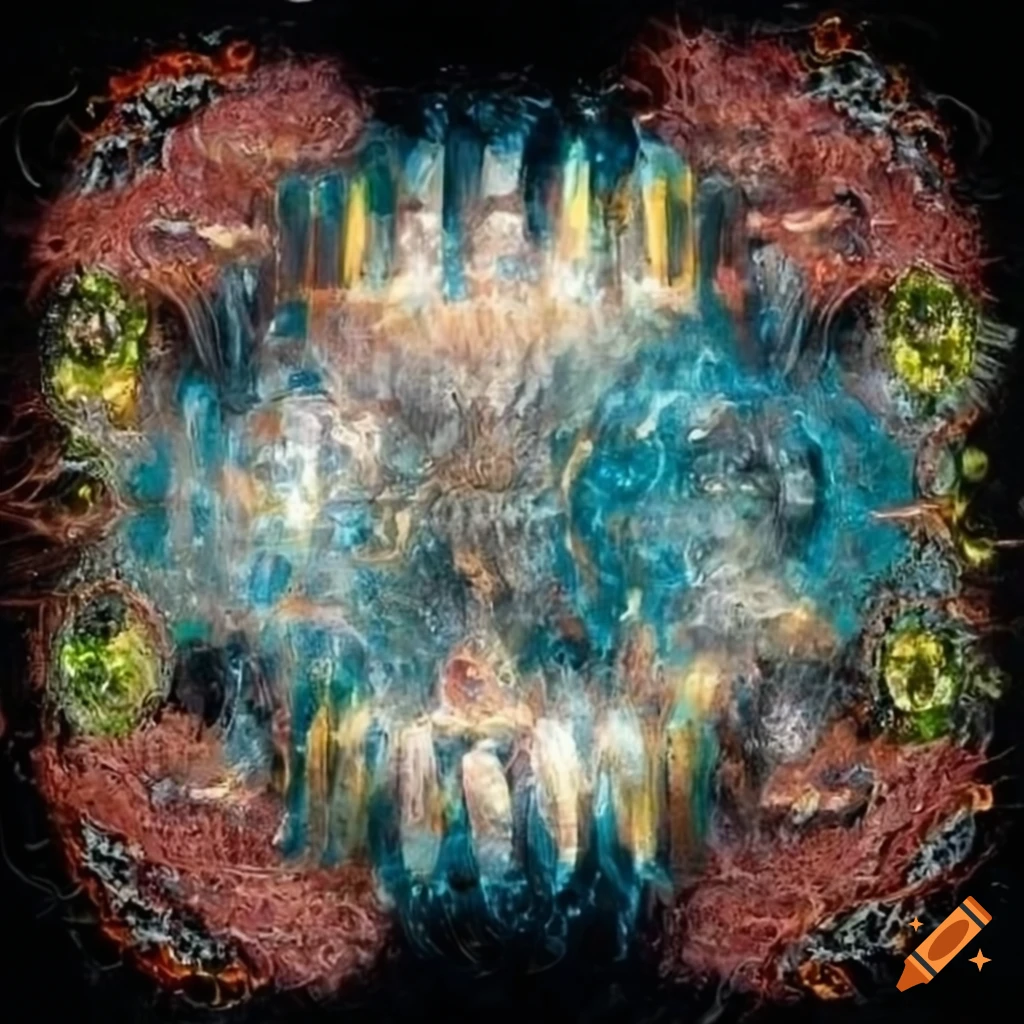 Artwork of a powerful sorcerer in the ethereal realm