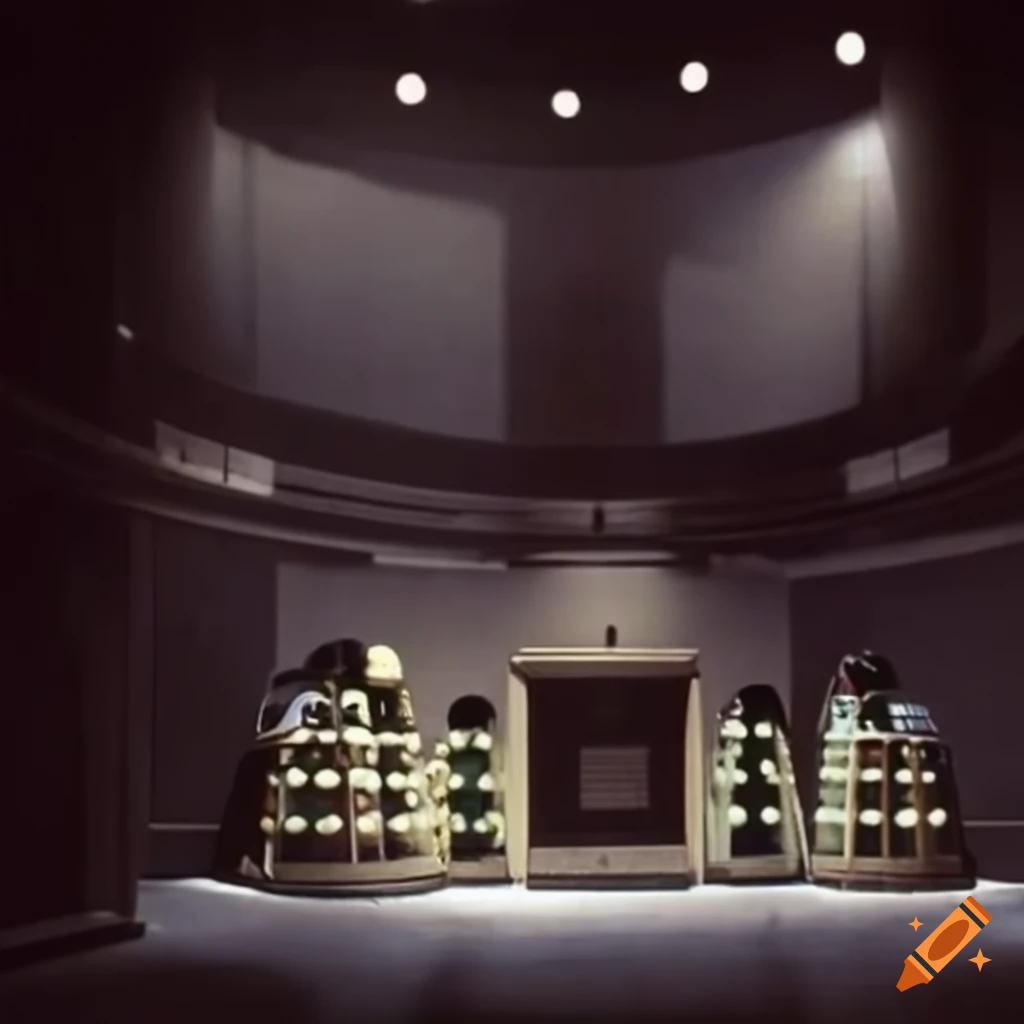 Retro tv studio set for genesis of the daleks