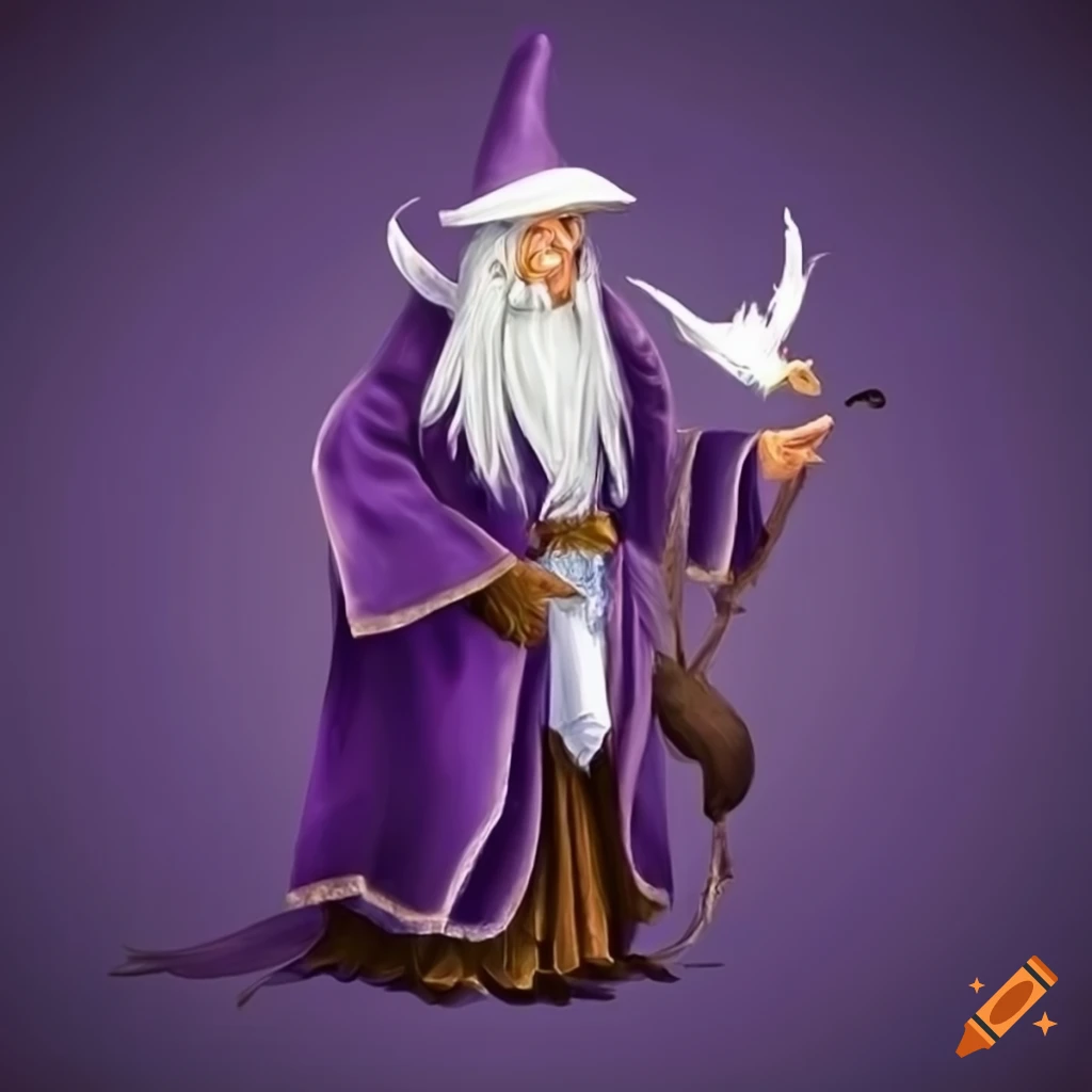 Wizard holding a fireball on Craiyon