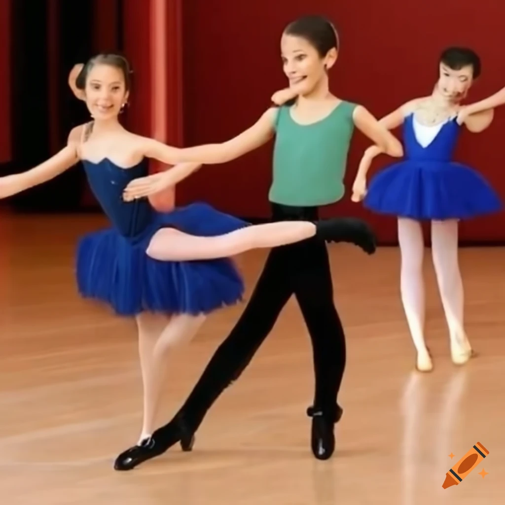 Tap dancers performing on stage on Craiyon