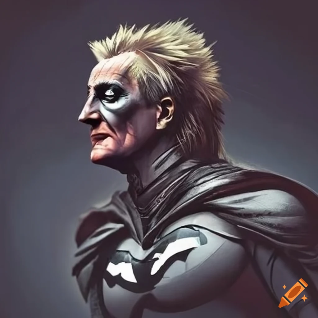 Comic book style portrait of richard armitage as batman on Craiyon