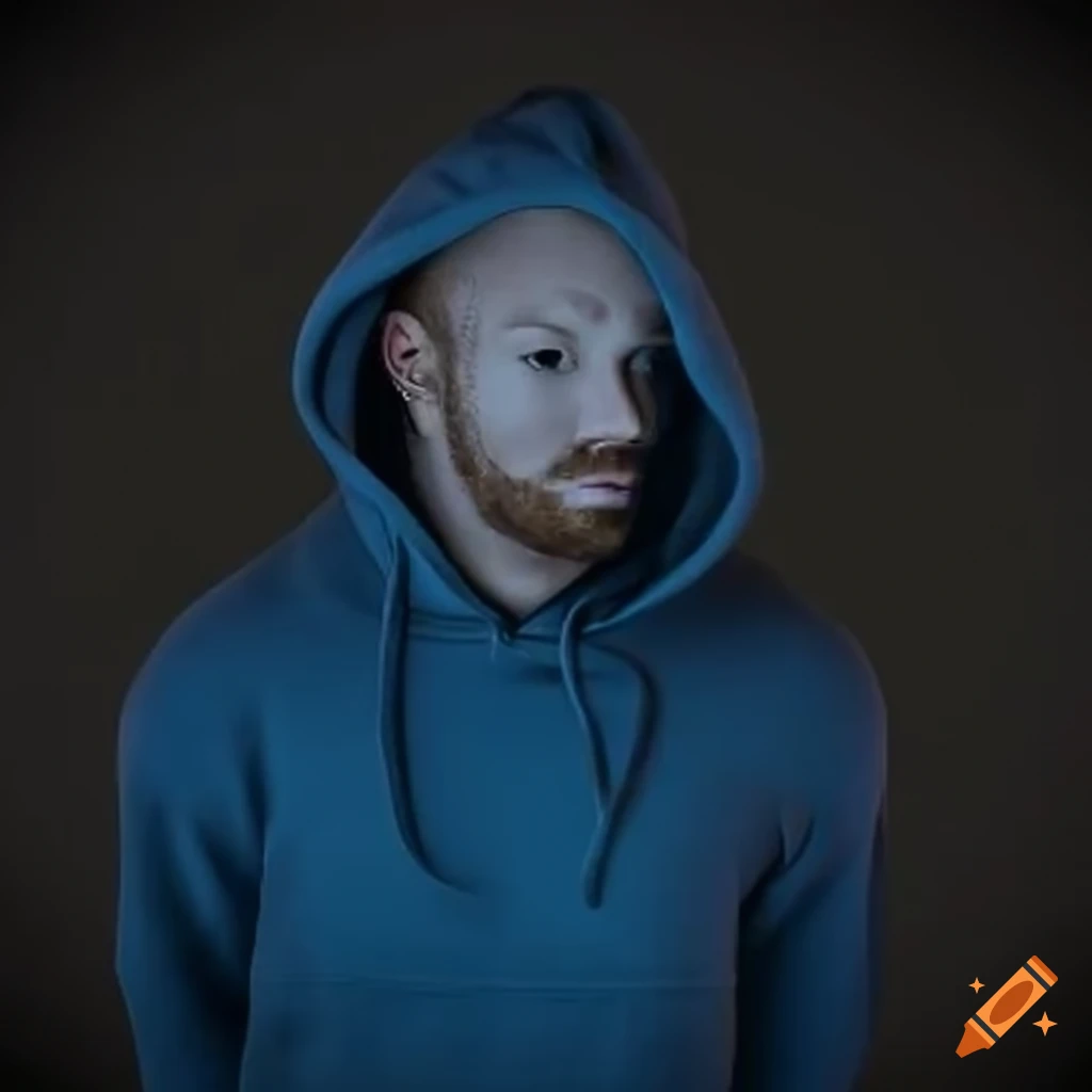 Avatar of a bald coder in a hoodie on Craiyon