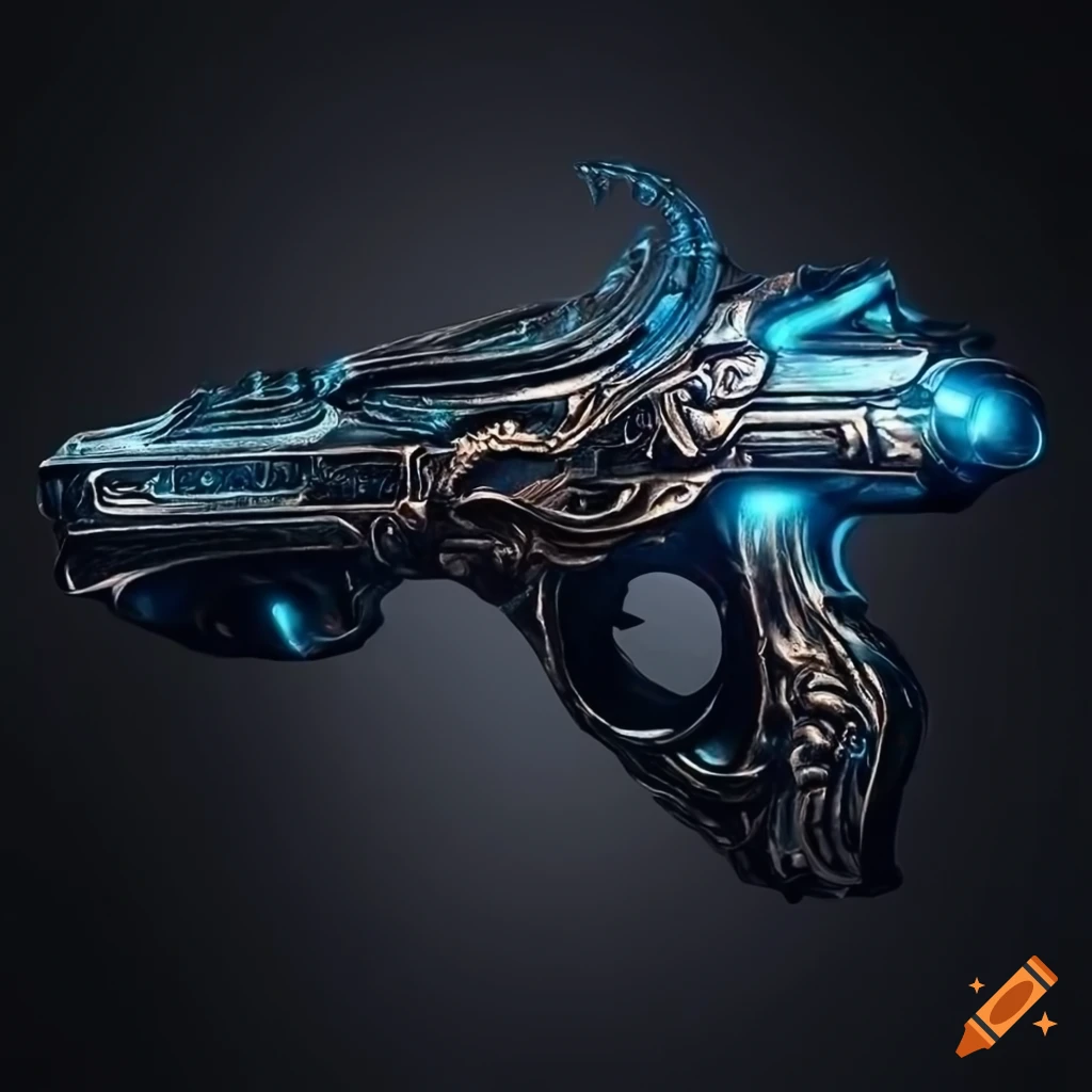 Cosmic gothic decorative pistol for emperor on Craiyon
