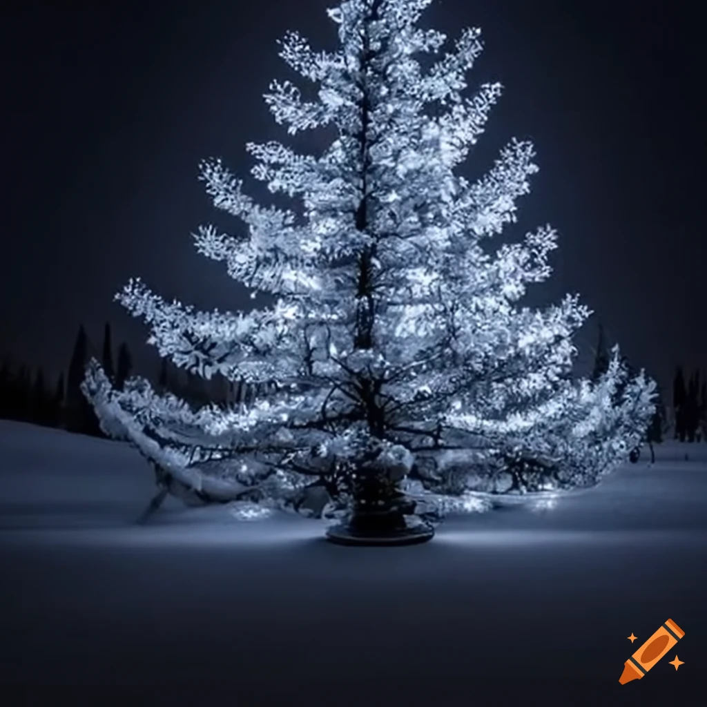 White christmas scene