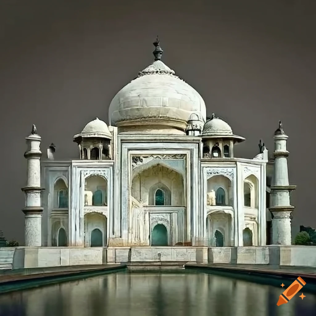 Frontal view of mughal mahal white house whitemarsh lynnewood