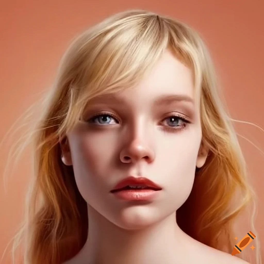 Portrait of a blond young woman