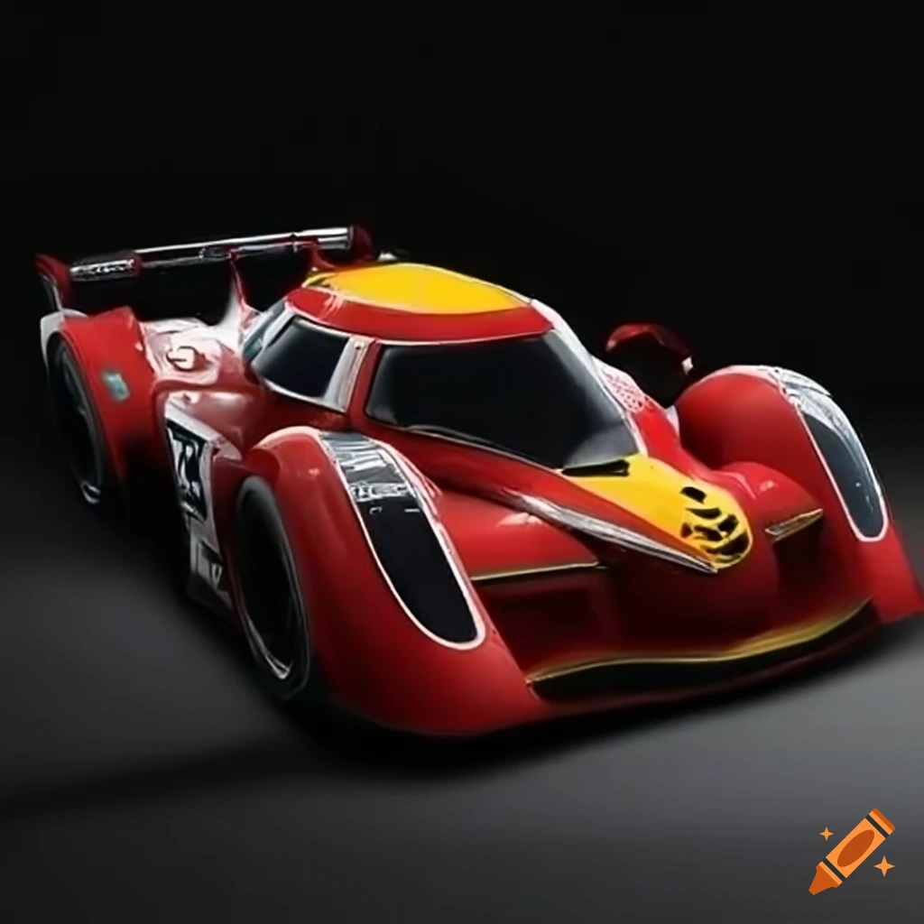 Racing car on Craiyon