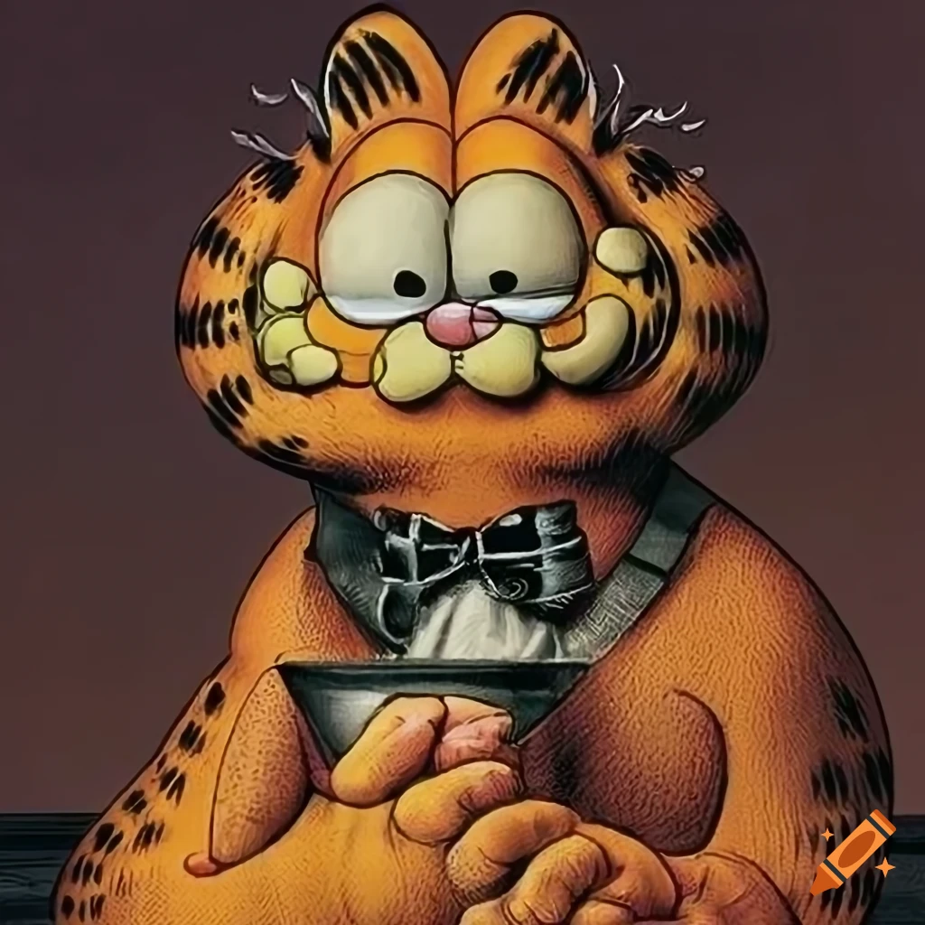 Cover of garfield's prison break graphic novel on Craiyon