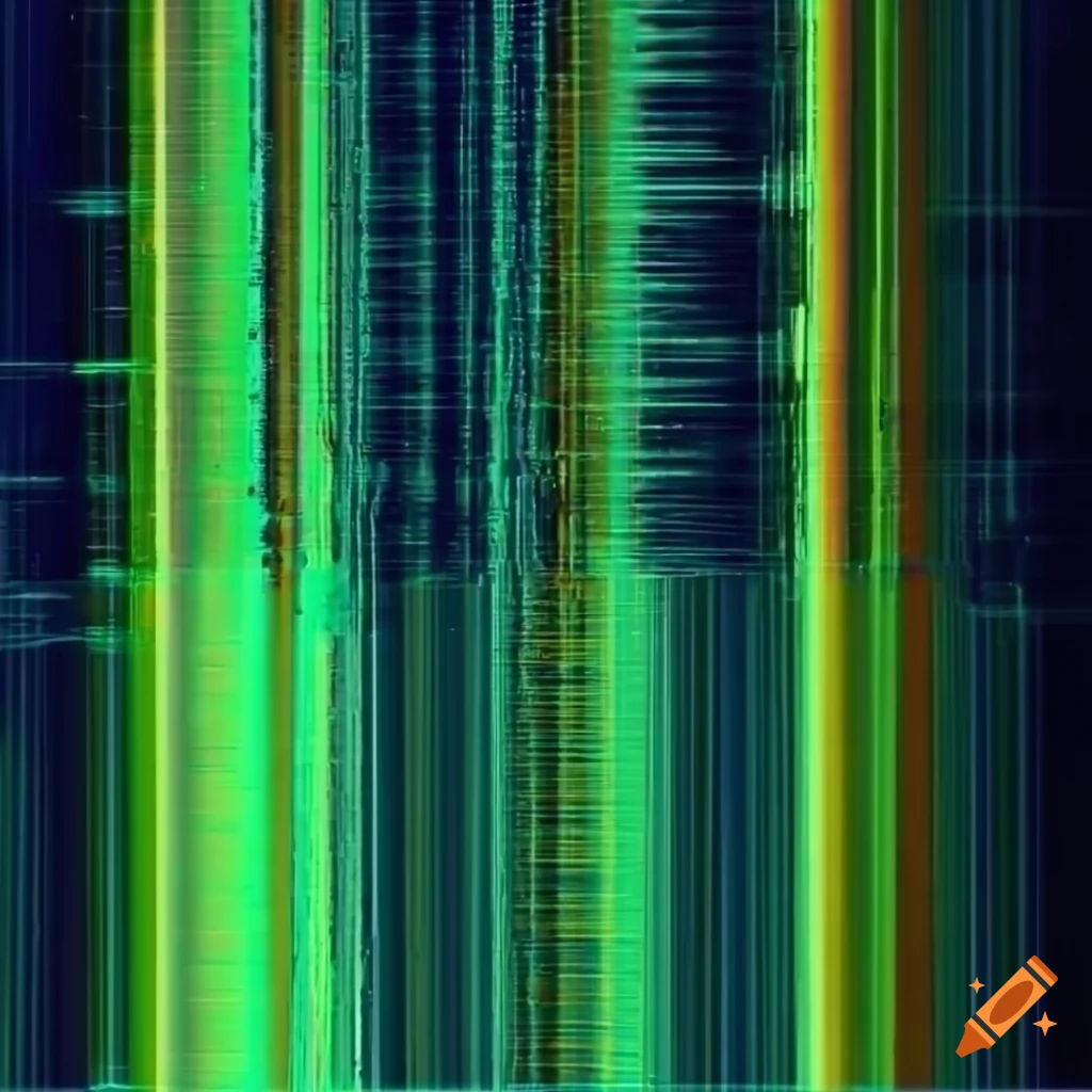 Halftone factory building complex abstract art with industrial glitch ...