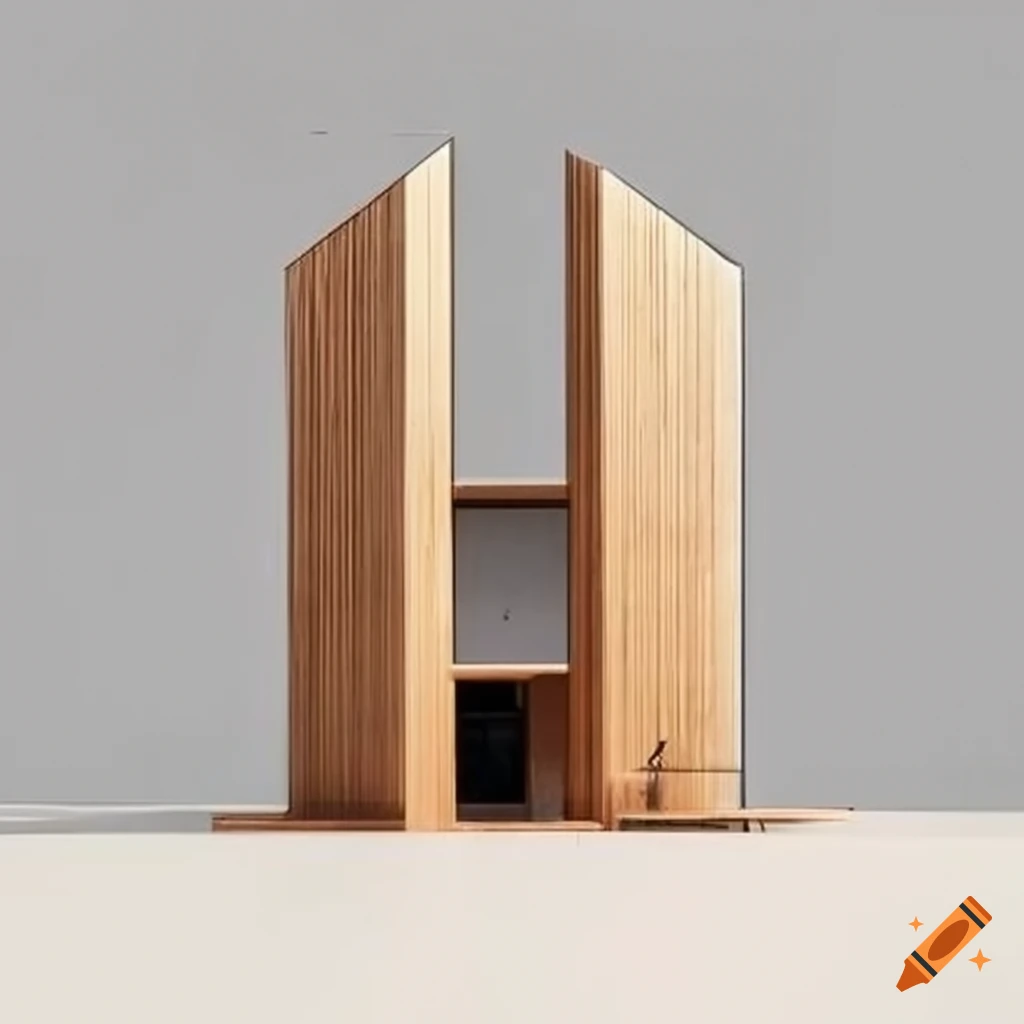 Minimalist tower cabin architecture on Craiyon