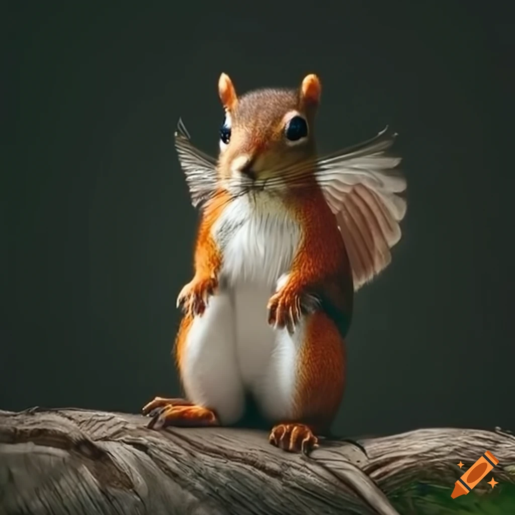 A flying squirrel on Craiyon