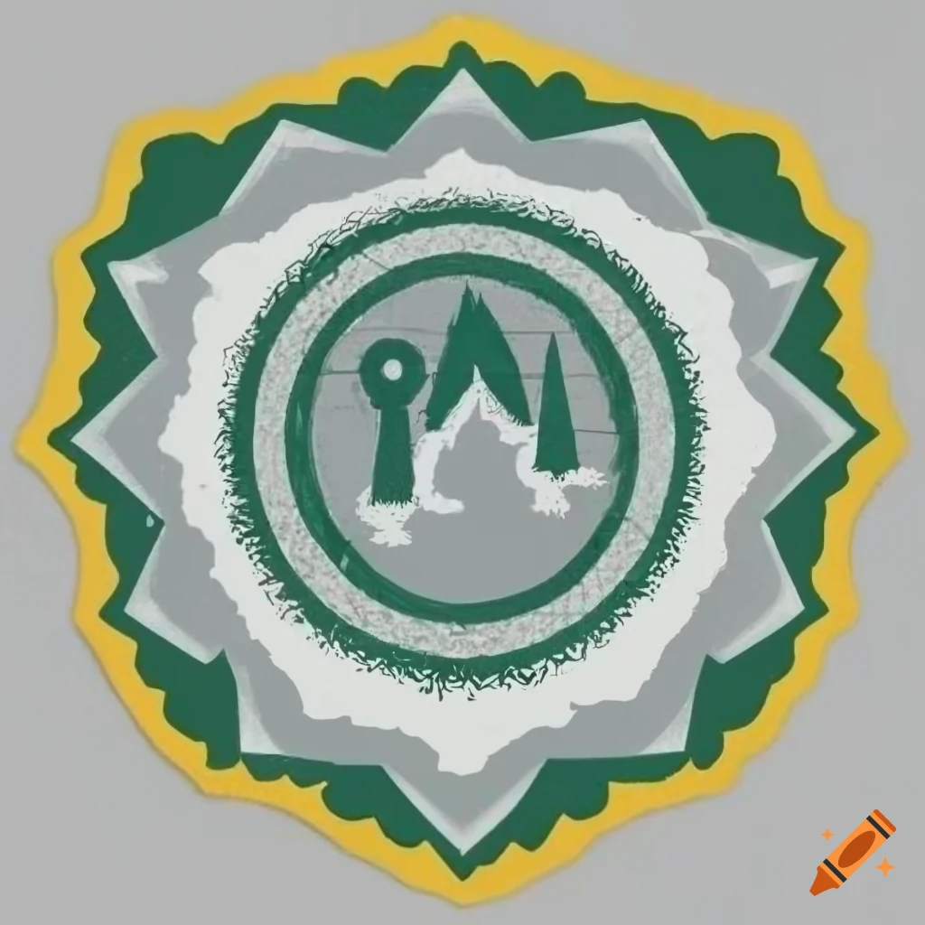 Logo for quadball club sports team with forest motif