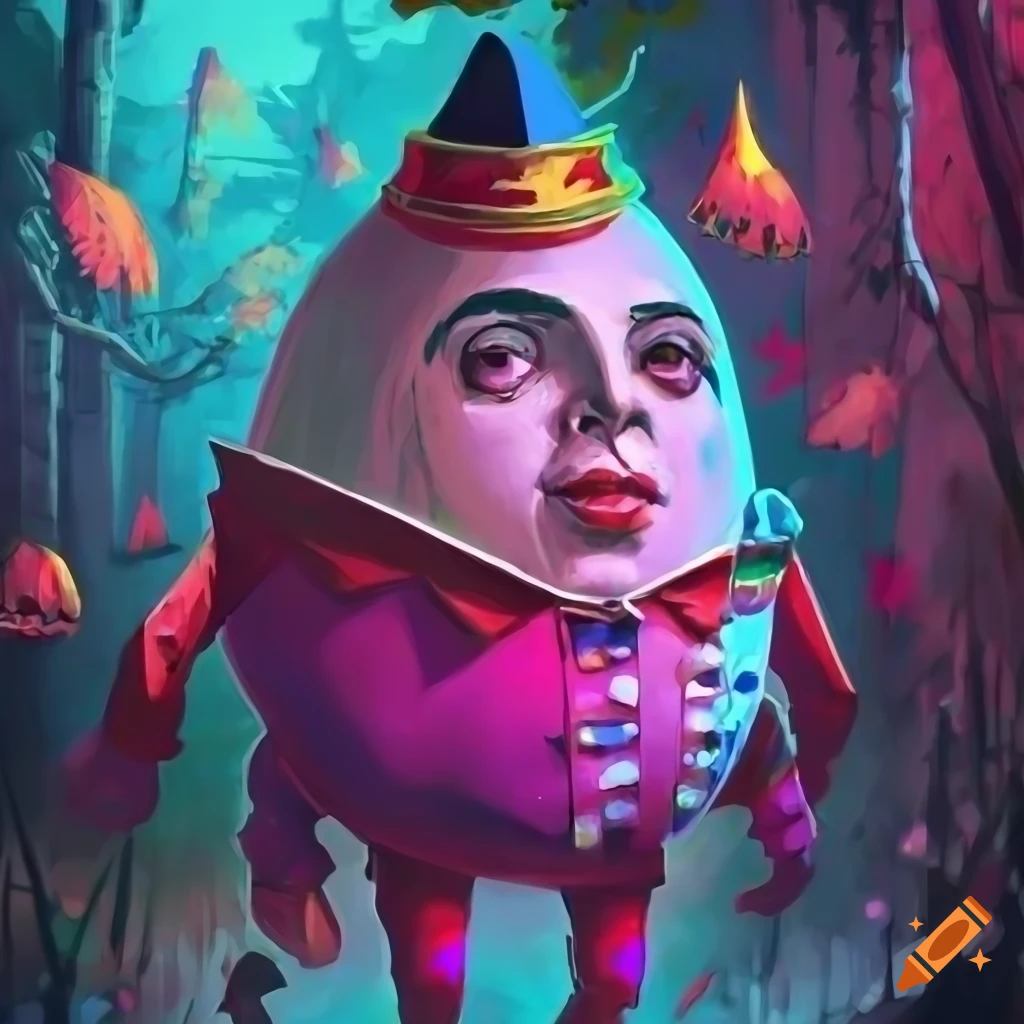 Image Of Humpty Dumpty Sitting On A Wall