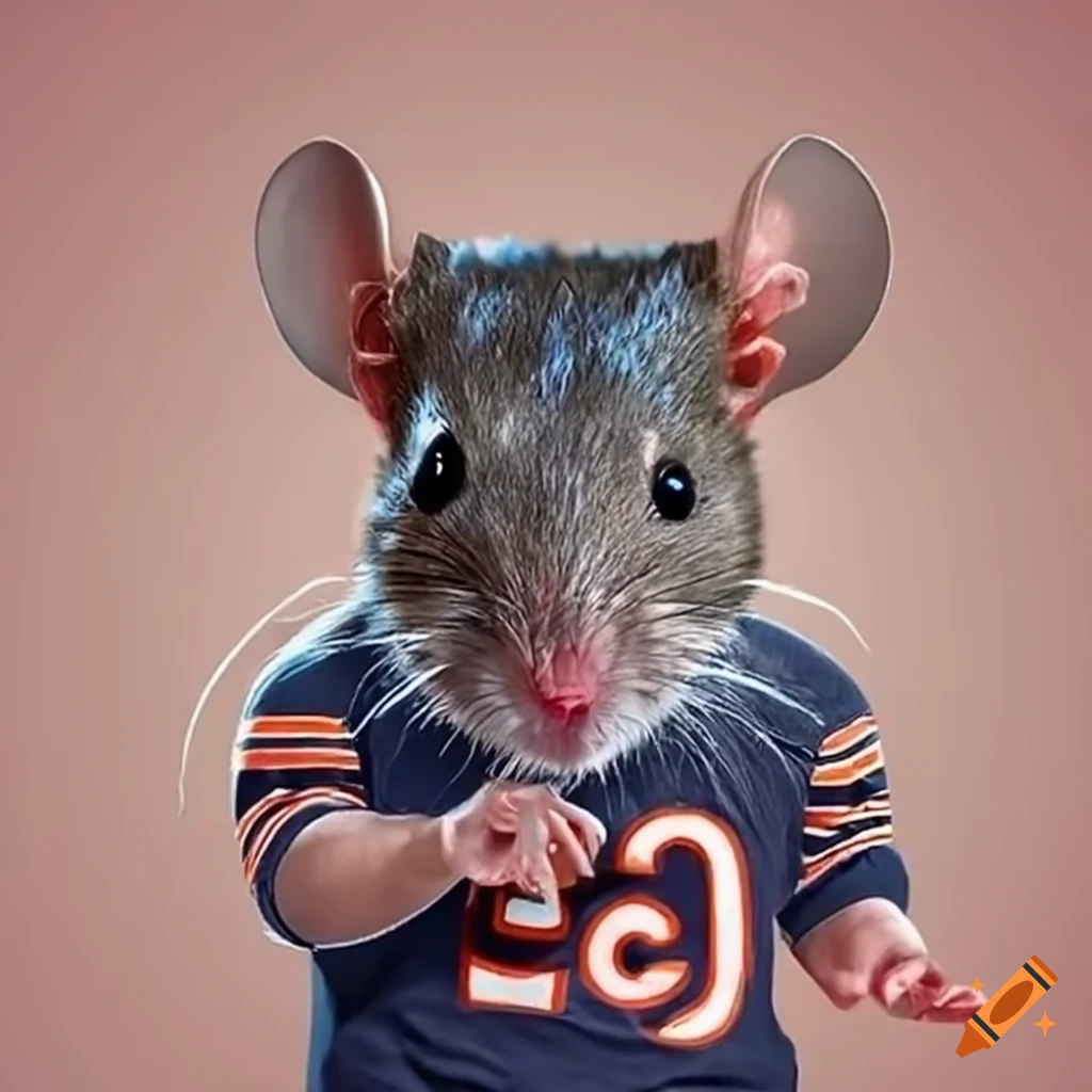 Chicago bears jersey-wearing rat