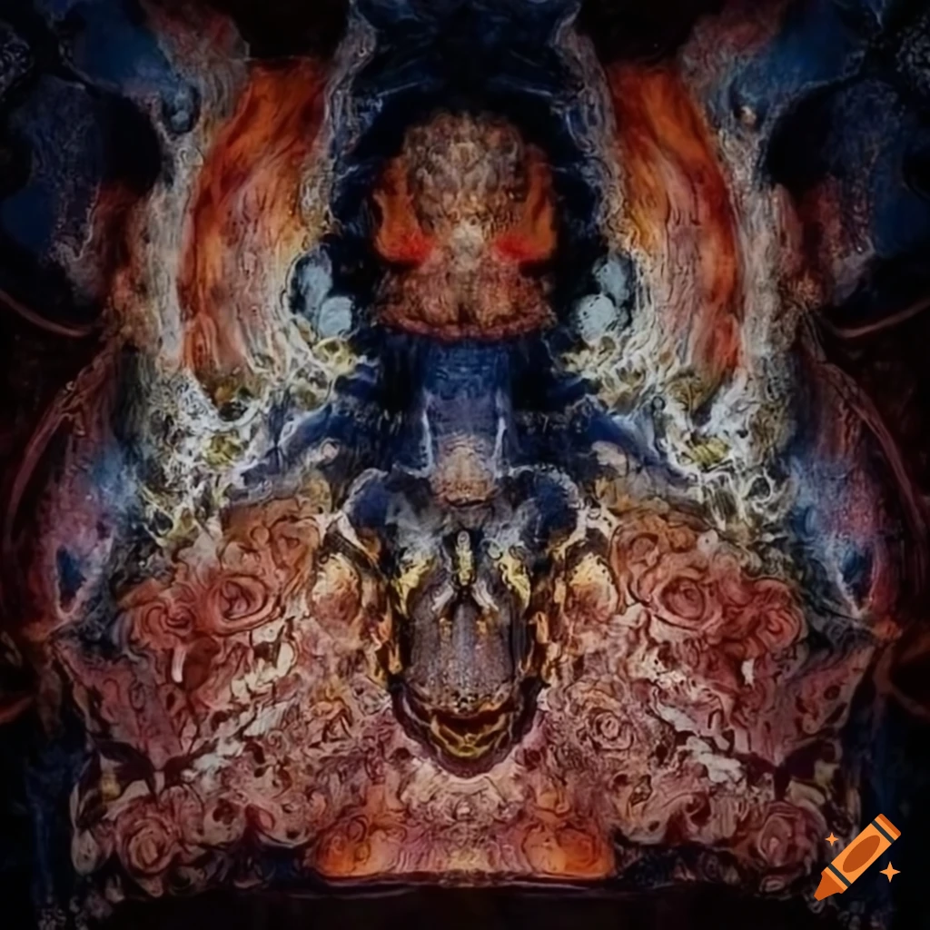 Artwork of a powerful sorcerer in the ethereal realm