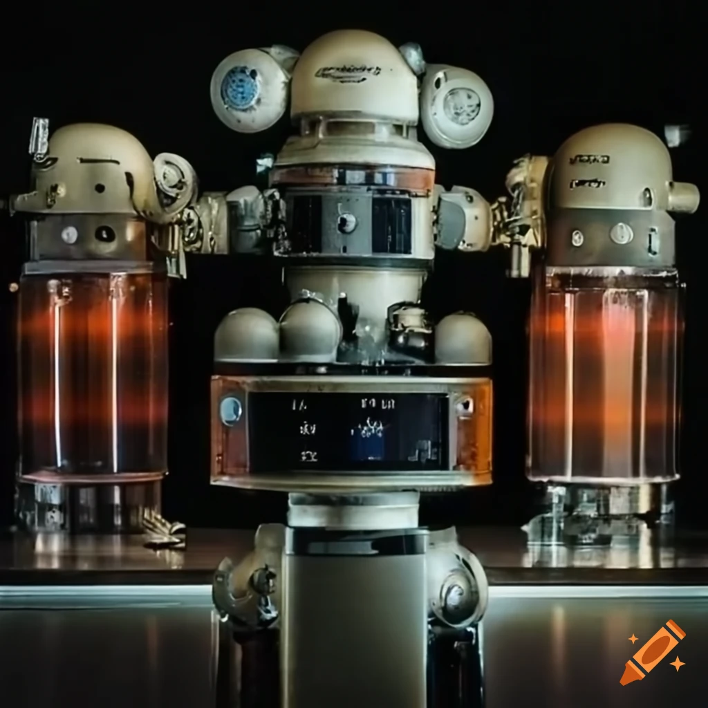 Experimental photograph of light and machines