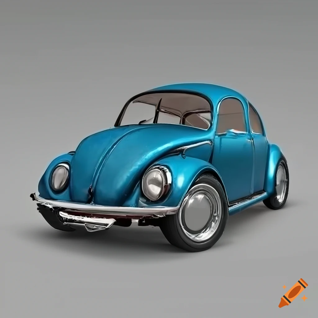 Ultra high quality hyper-realistic beetle car model on Craiyon