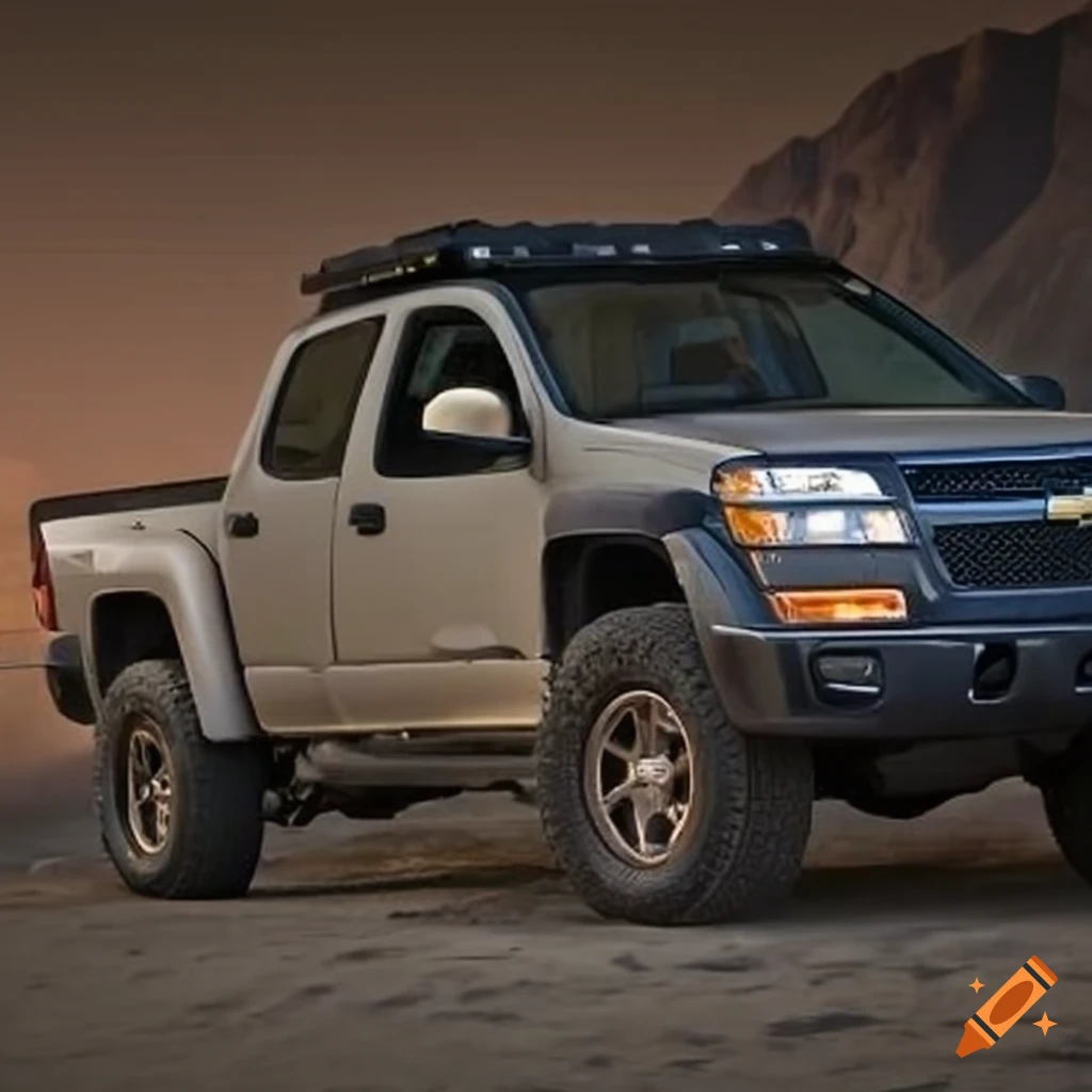2005 chevy colorado engaged in overlanding on Craiyon