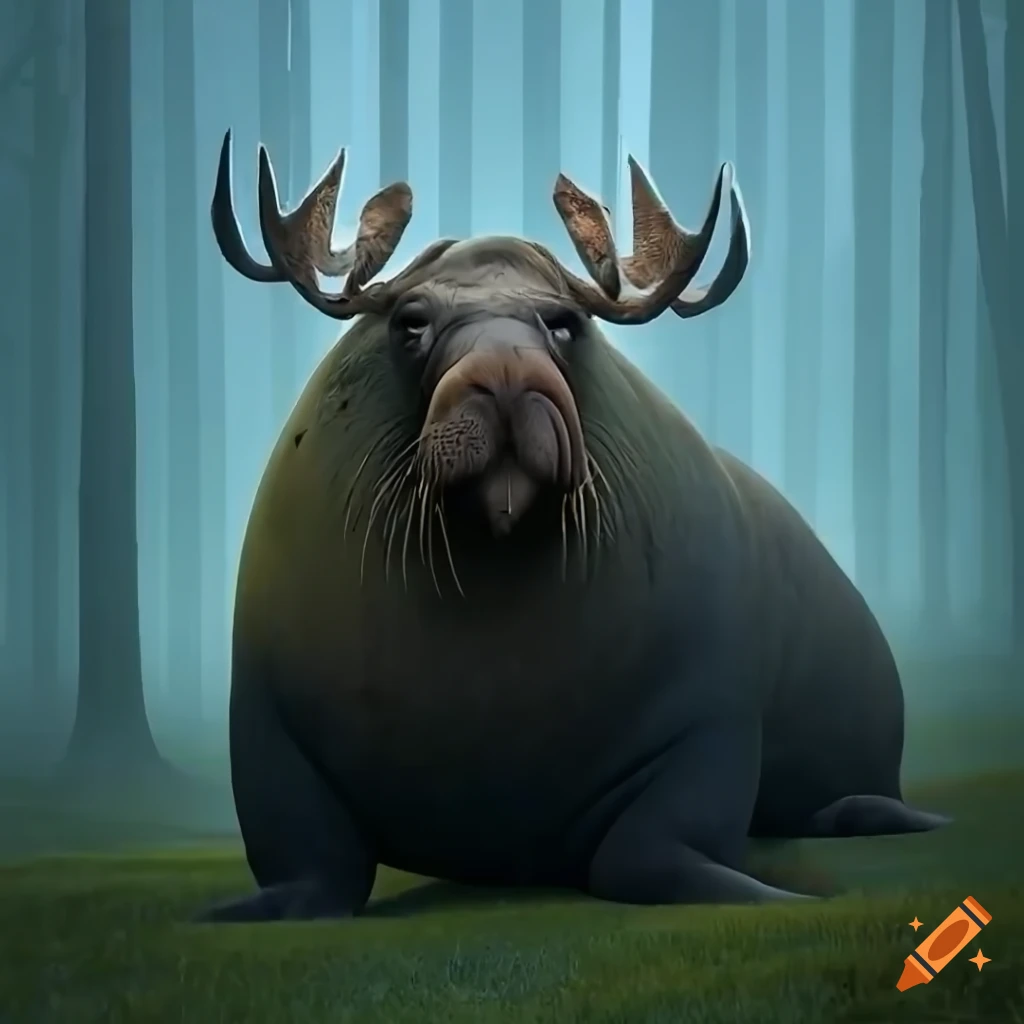 Moose holding money on Craiyon