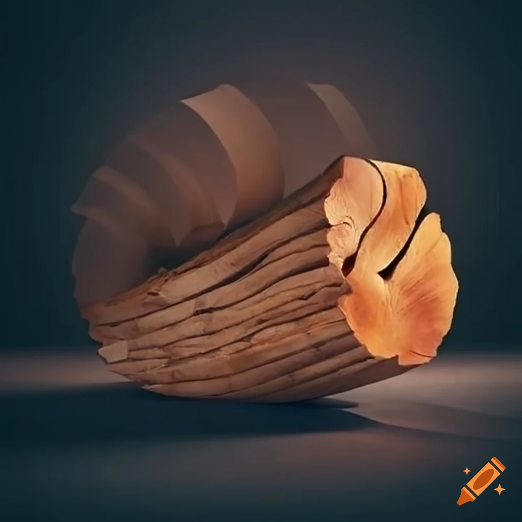 Graphic representation of carbon storage in wood resources