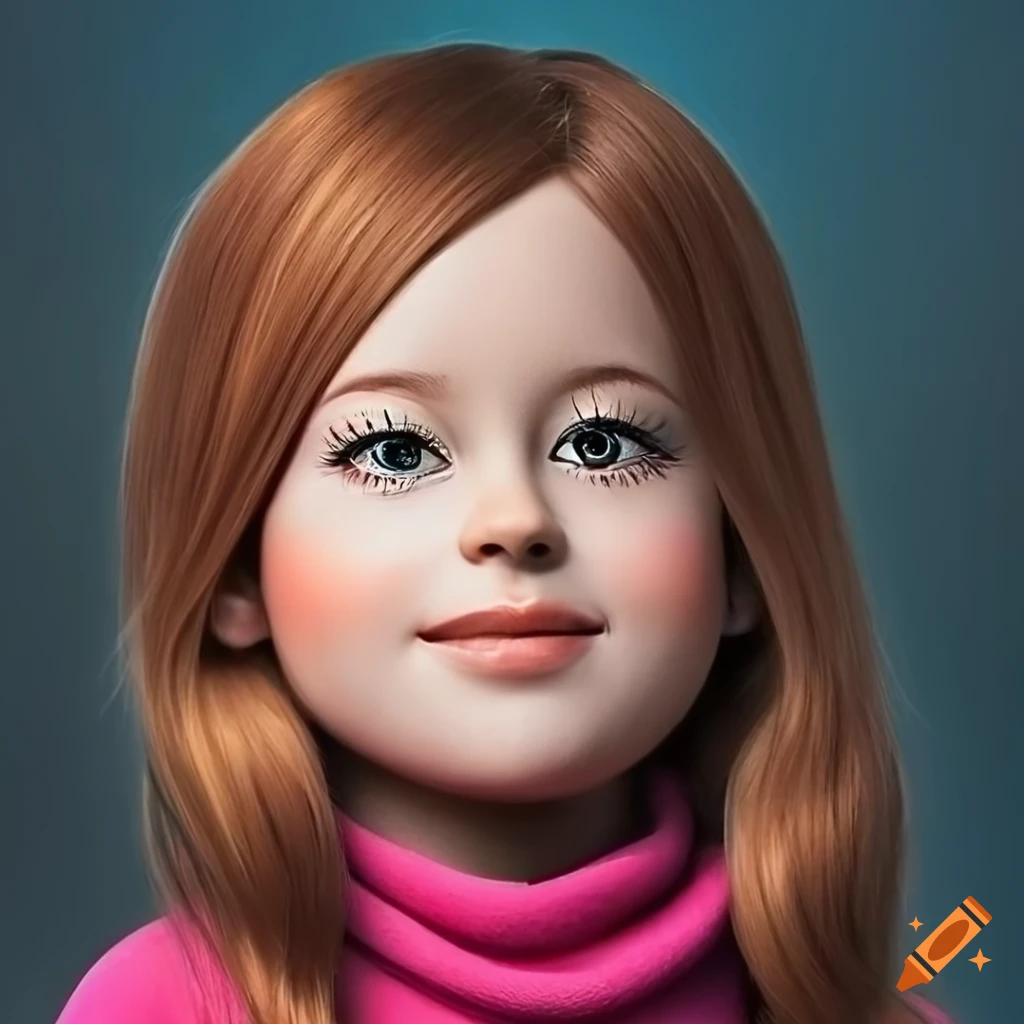 Super-detailed portrait of mabel pines from gravity falls on Craiyon