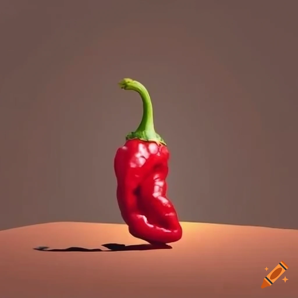 Red savina habanero pepper smoked under a thunder storm on Craiyon