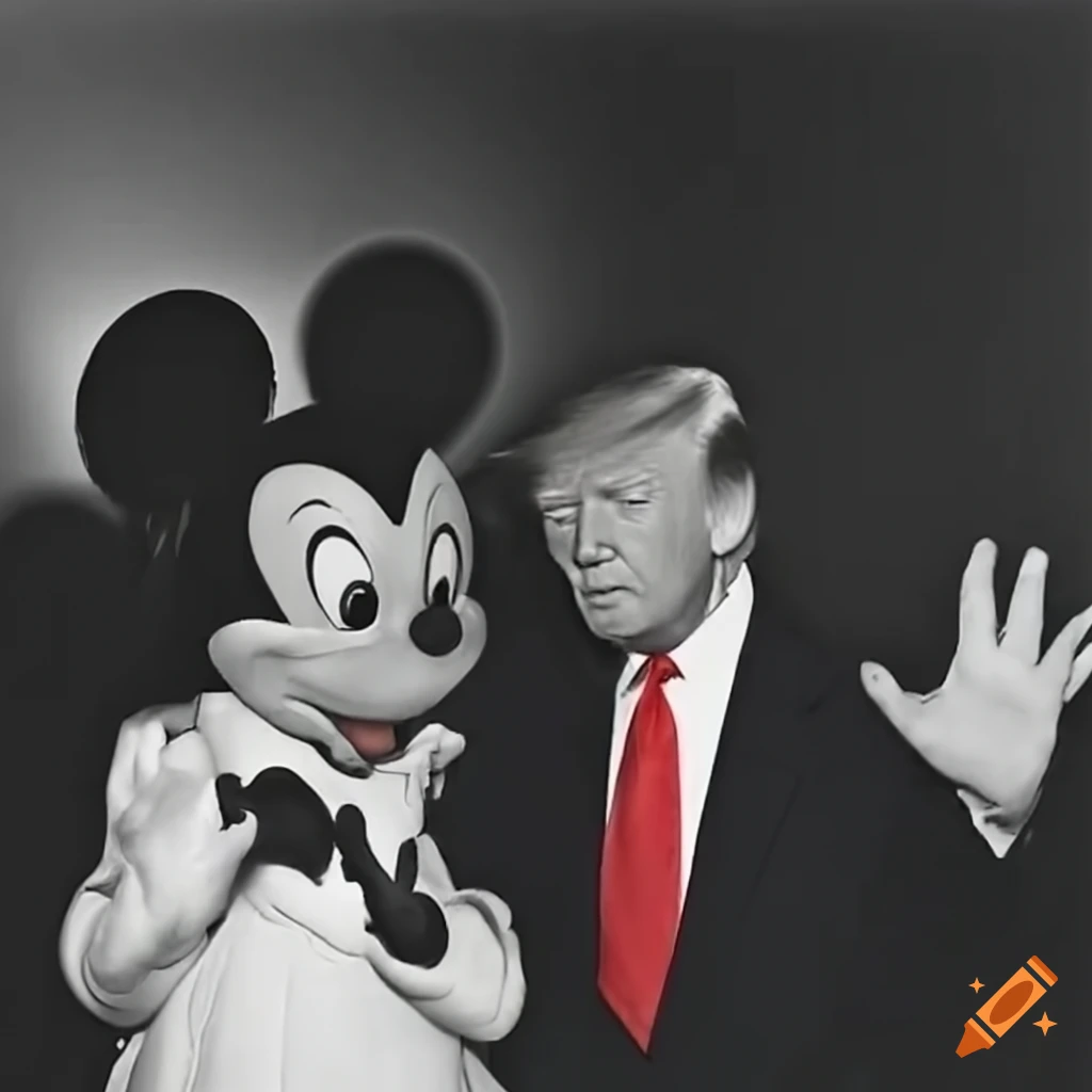 Donald trump in mickey mouse clubhouse on Craiyon