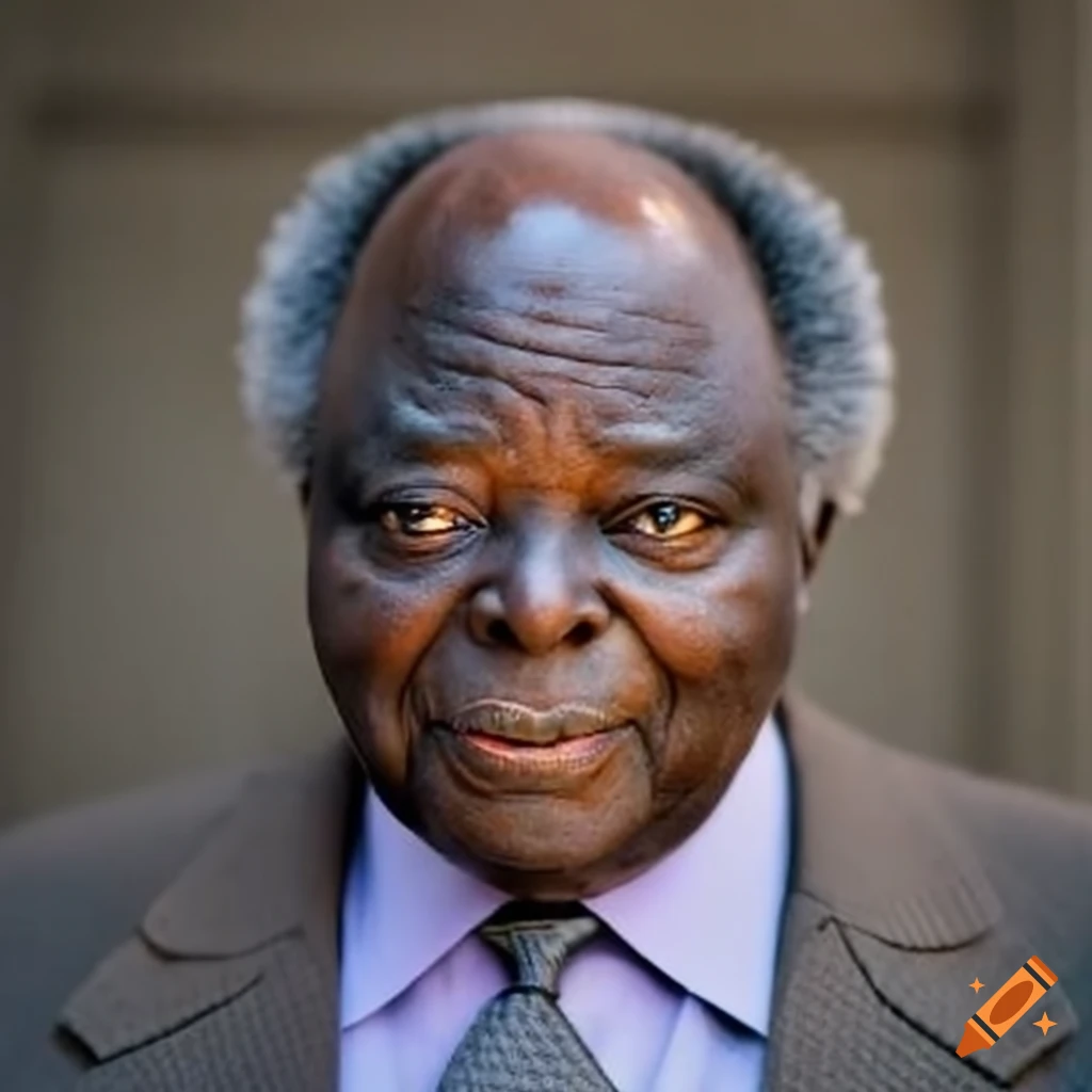 Portrait of mwai kibaki, kenyan politician on Craiyon