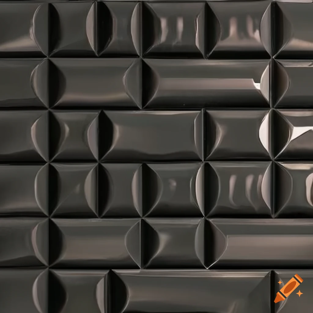 Beveled metallic alien tiles on Craiyon