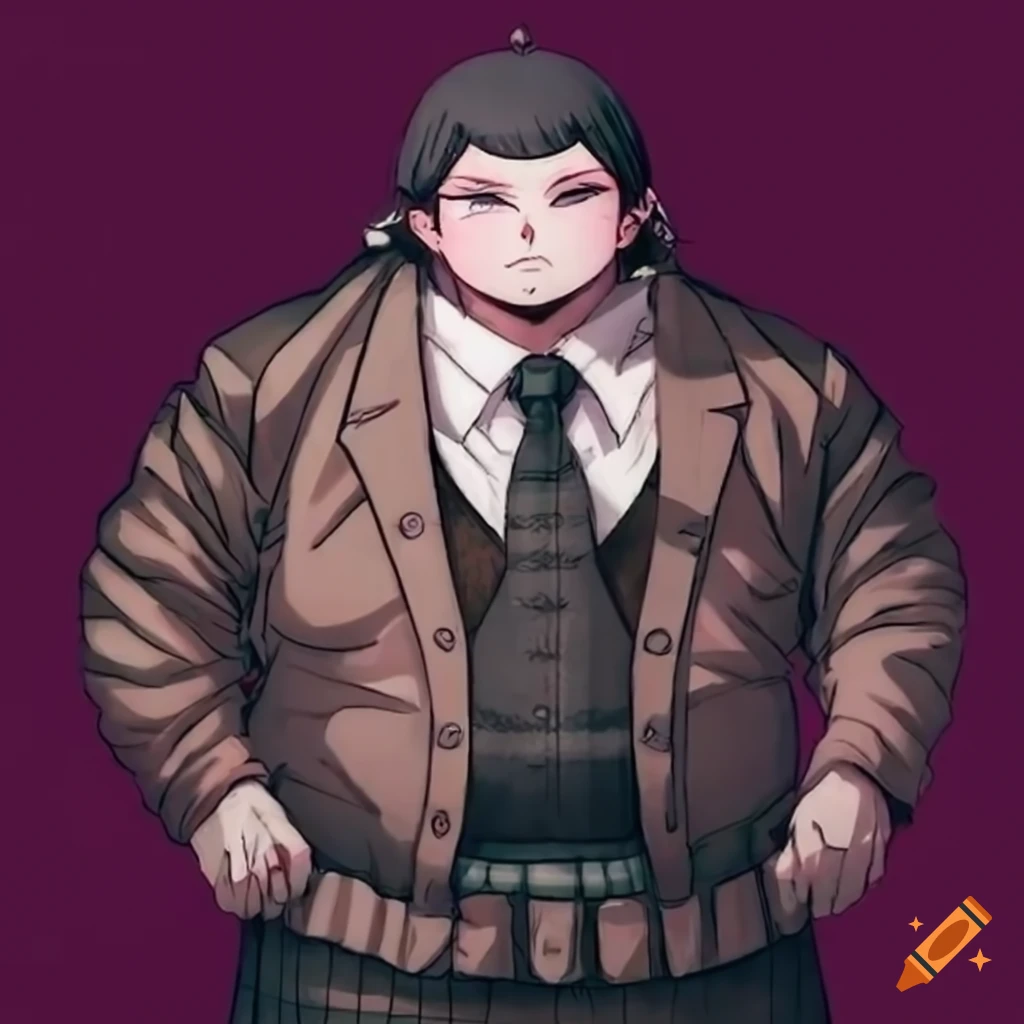 Danganronpa character in a suit and tie on Craiyon