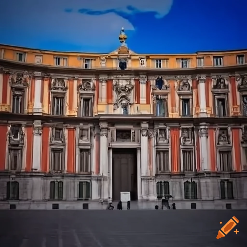 Neapolitan style royal palace in naples on Craiyon