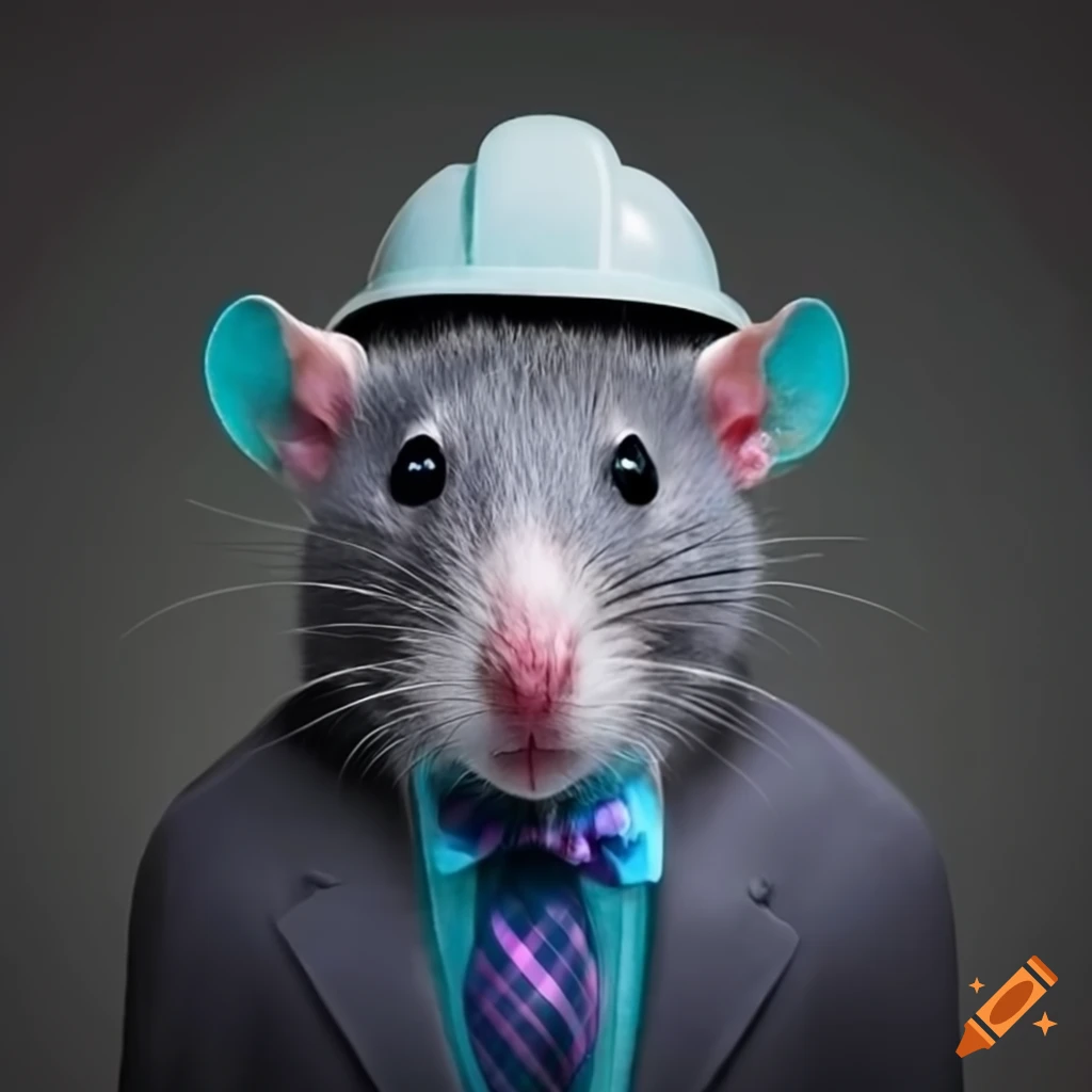 Cheerful plague rat giving a thumbs up on Craiyon