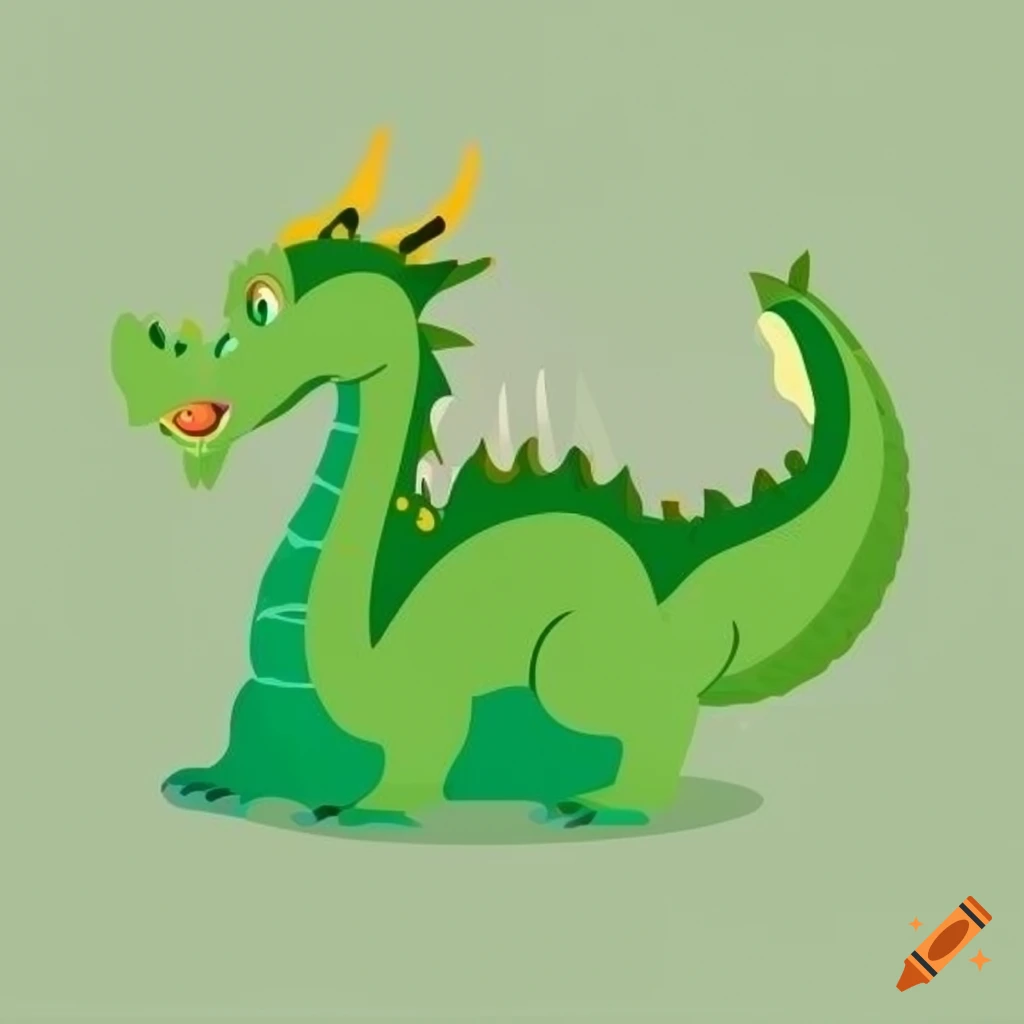 Illustration of a boy riding a friendly dragon on Craiyon