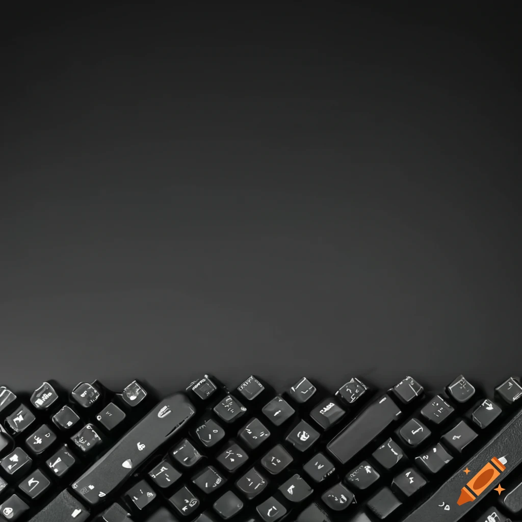 Black keyboard on Craiyon