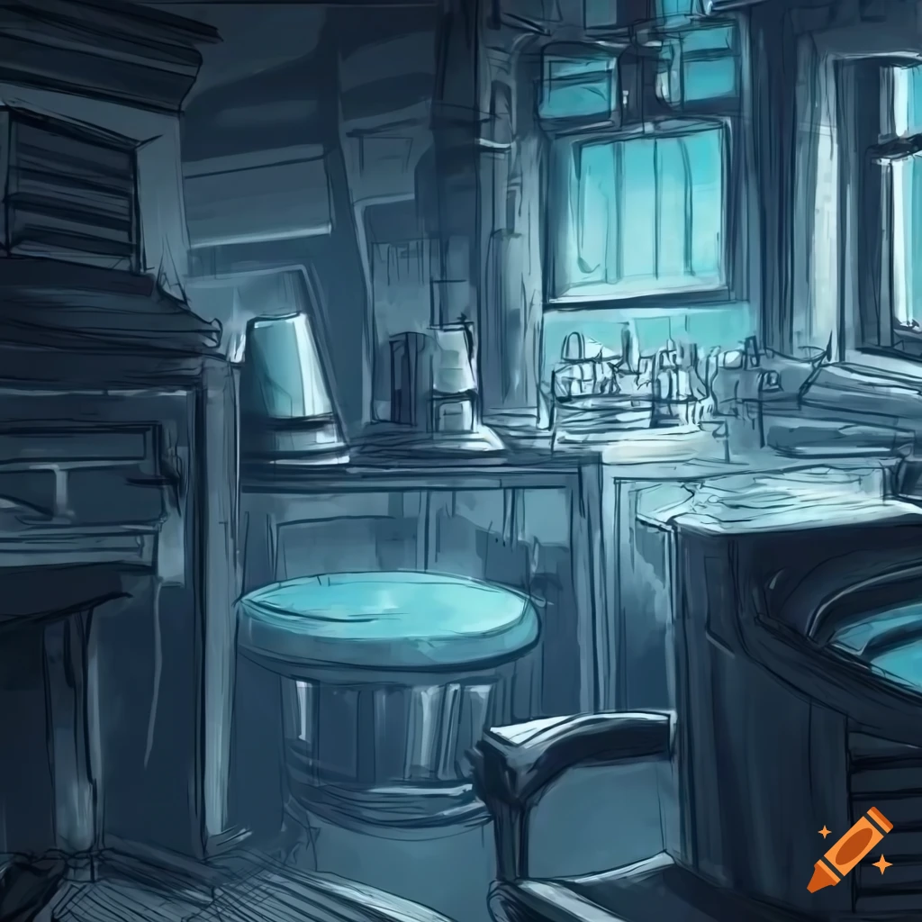 Sci-fi metal laboratory background