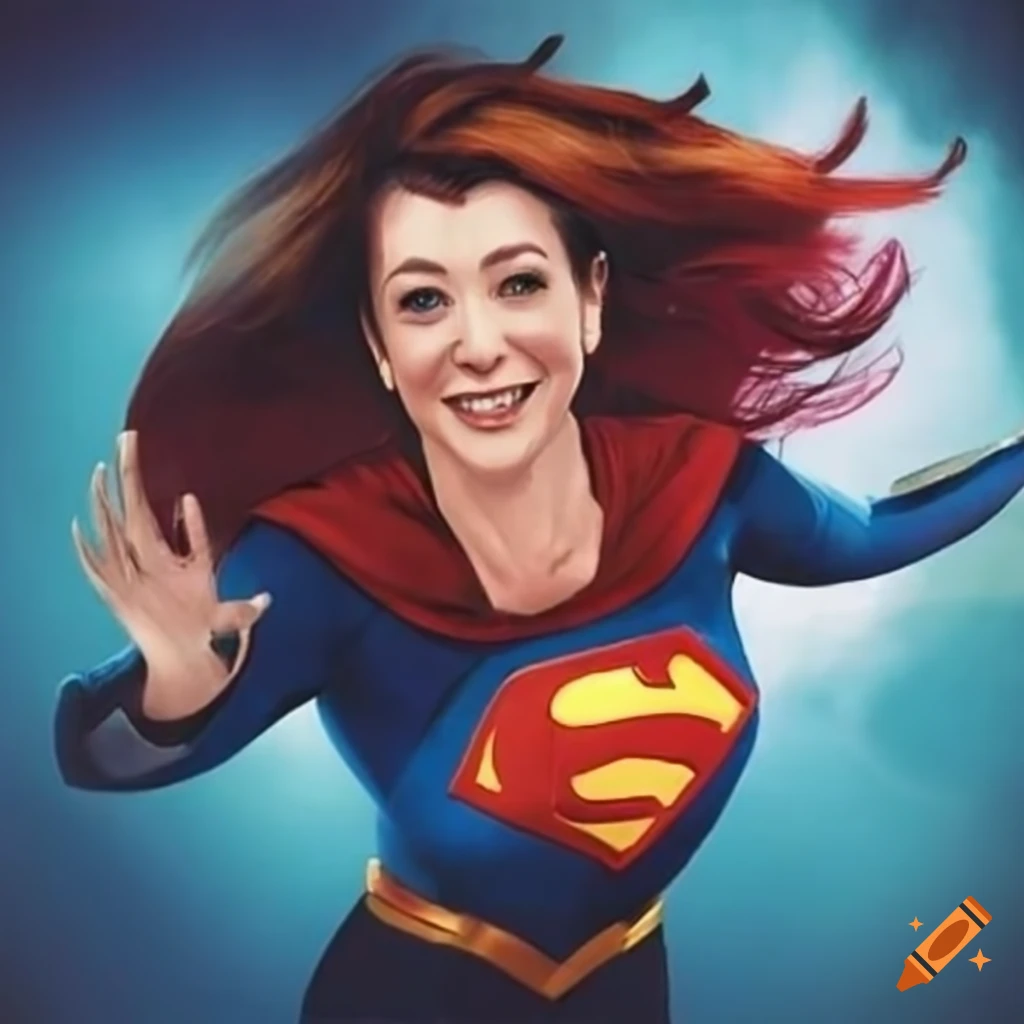 Portrait of actress alyson hannigan on Craiyon