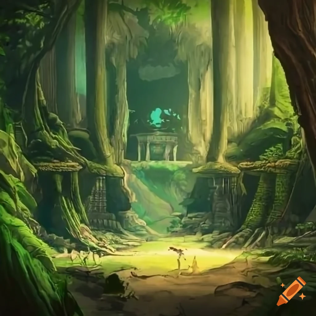 Scenery from hunter x hunter anime on Craiyon