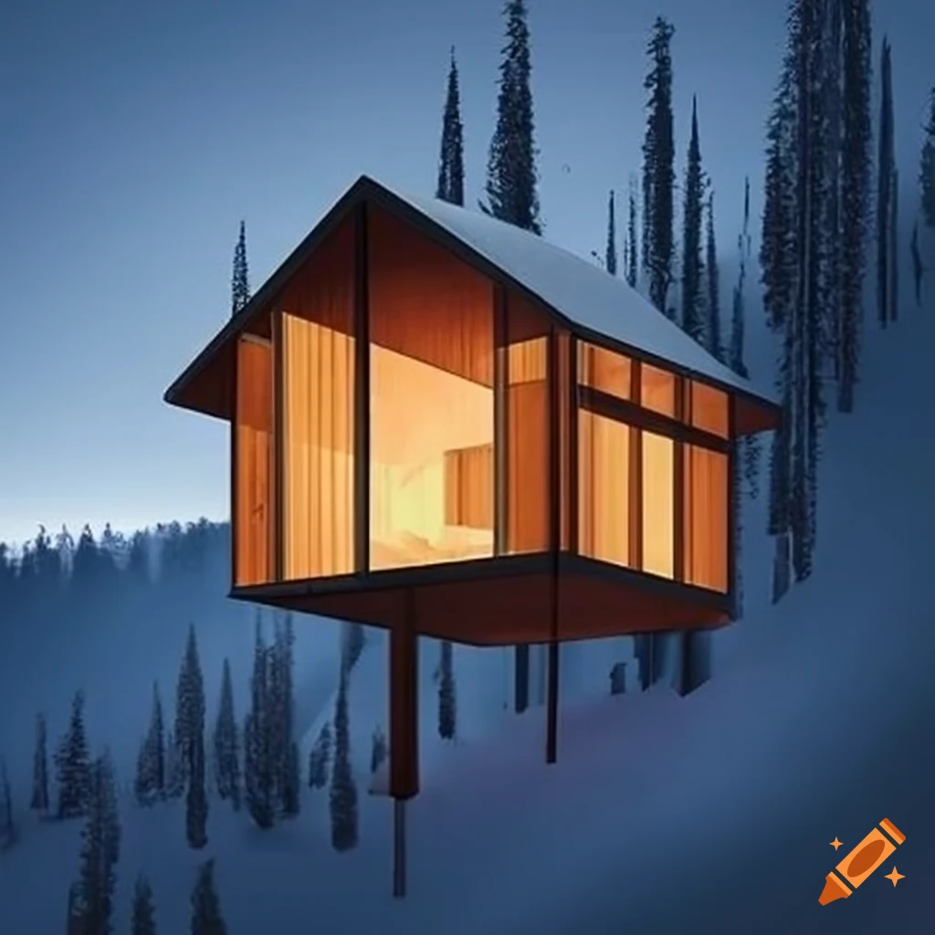 Minimalist tower cabin architecture