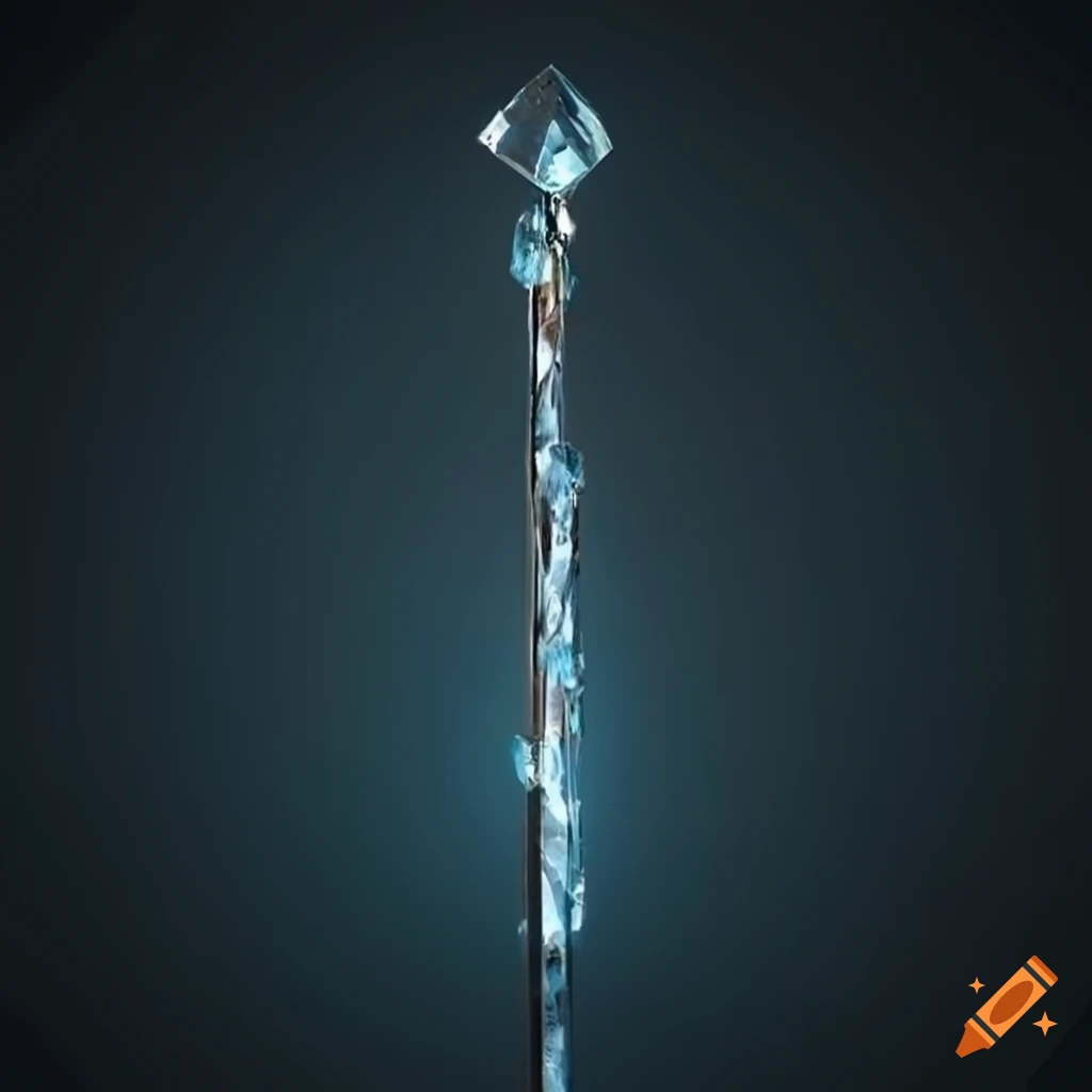 Sculpture Of A Metal Rod With A Crystal sculpture-of-a-metal-rod-with-a-crystal